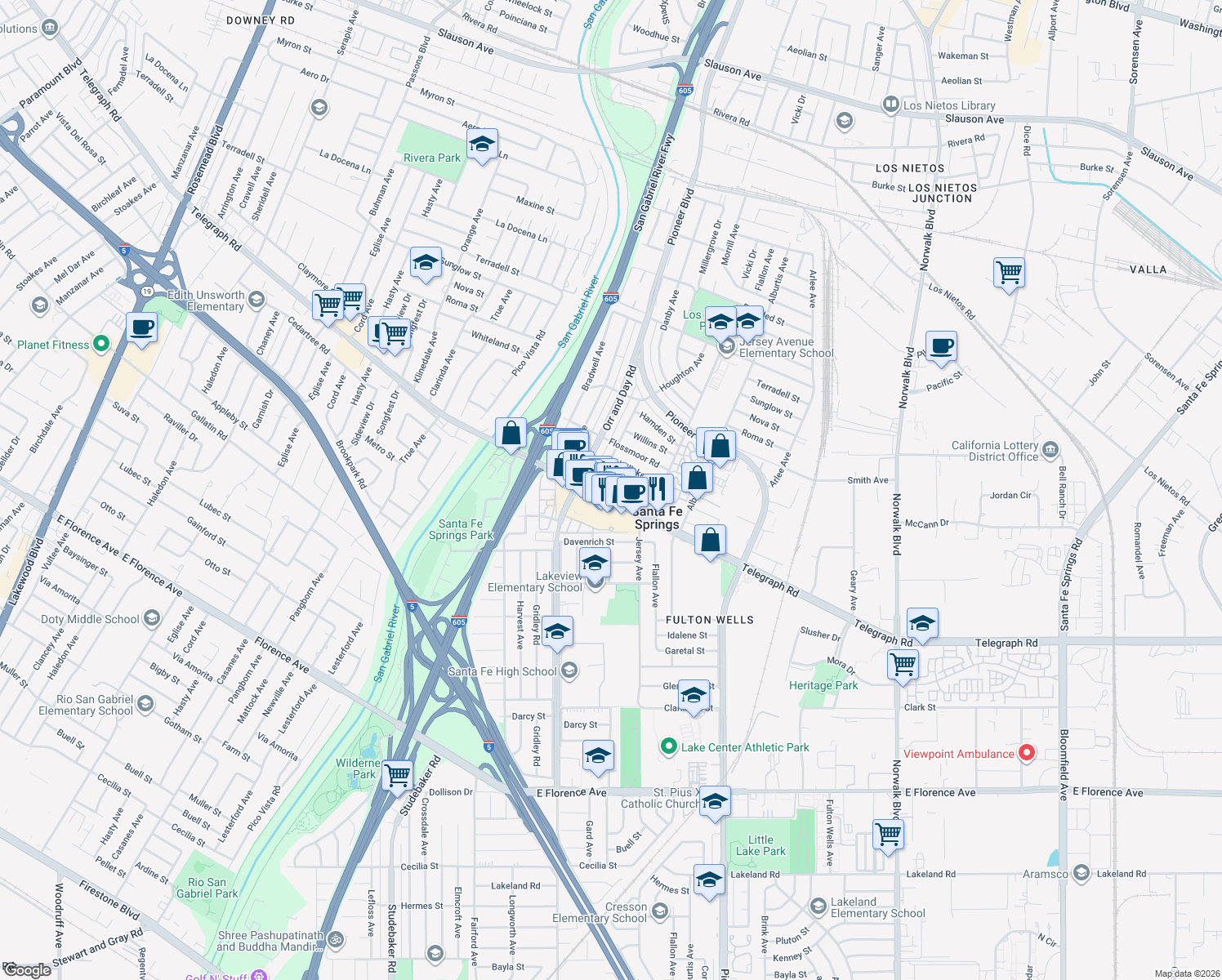 11517 Telegraph Road, Santa Fe Springs CA - Walk Score