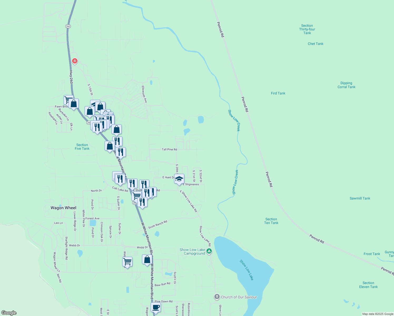 4837 Jackina Lane, Show Low AZ - Walk Score