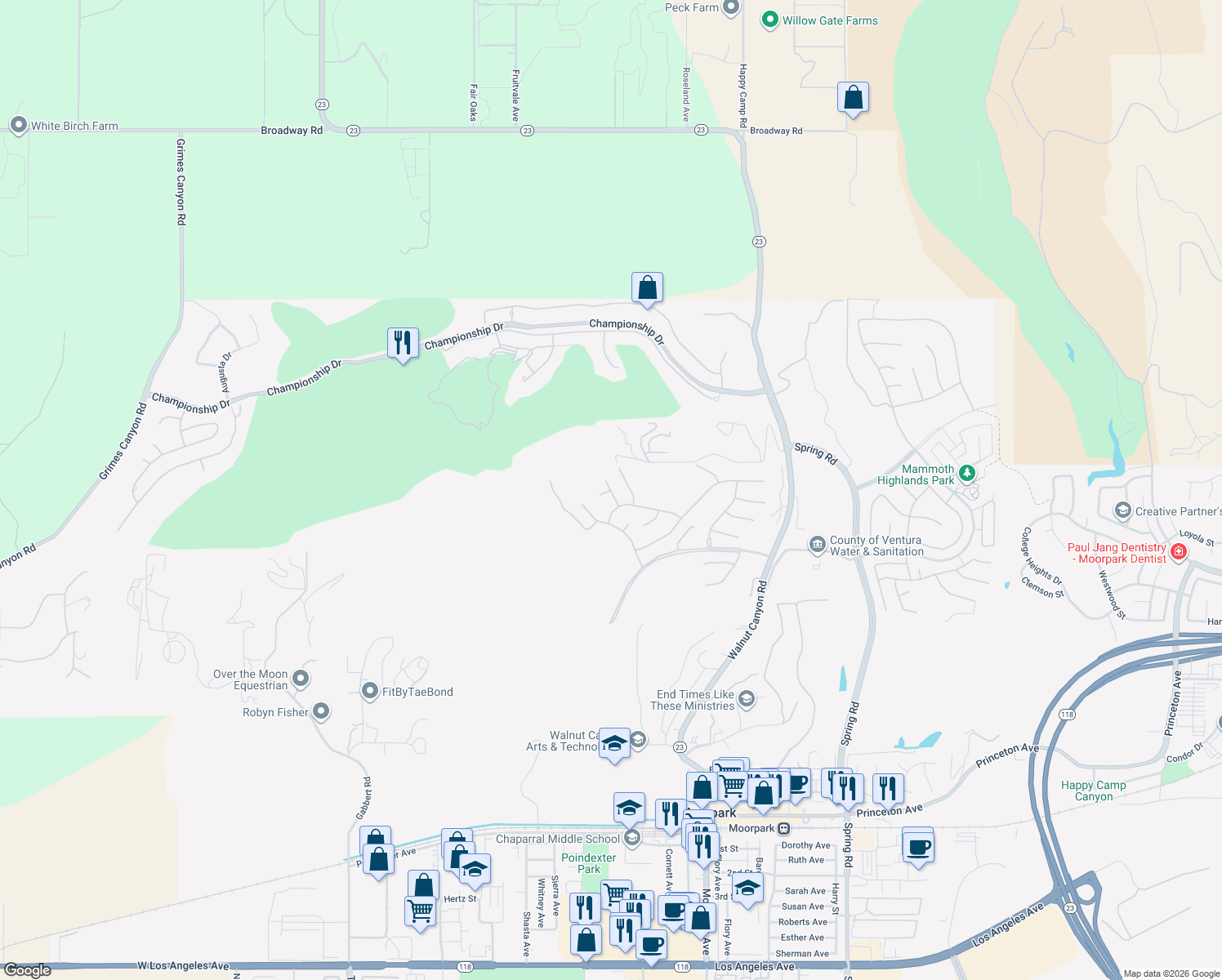 Highgrove Place, Moorpark CA - Walk Score