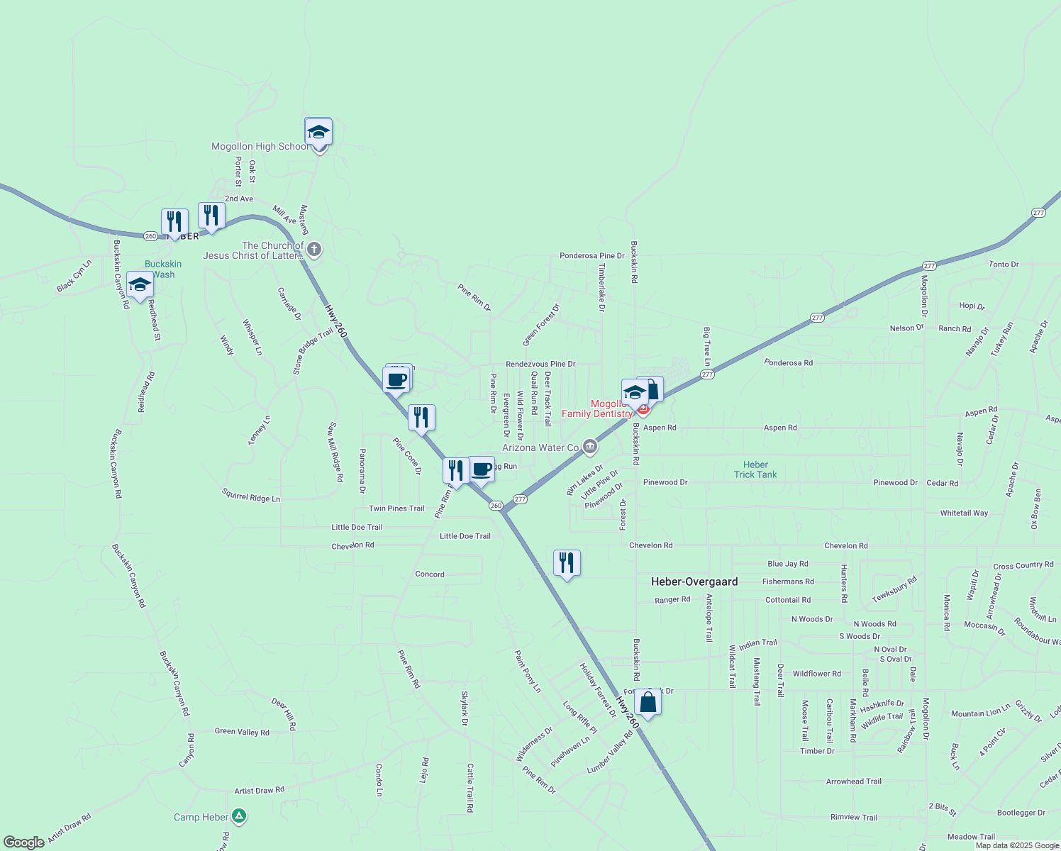 2015 Broken Arrow Road, Heber-Overgaard AZ - Walk Score