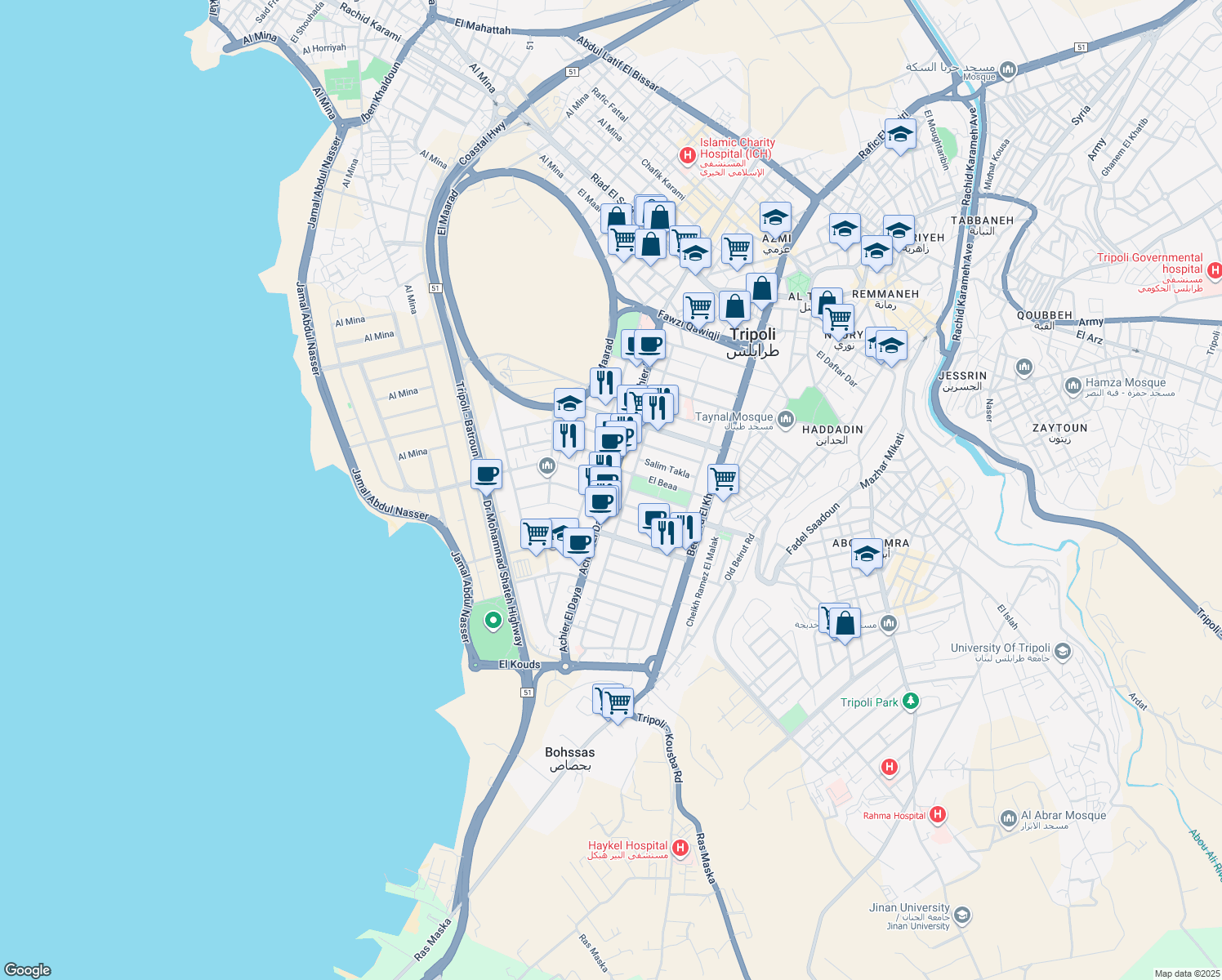 Achier El Daya, Tripoli North - Walk Score