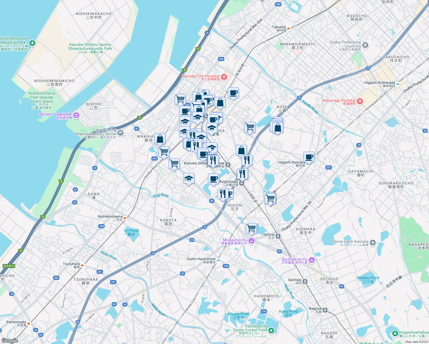 Kaizuka Osaka - Walk Score