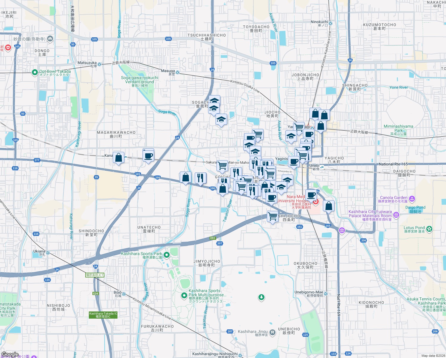 Kashihara Nara - Walk Score