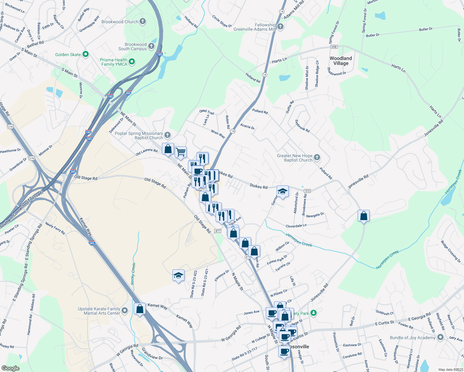 2 Glen Ivy Drive, Simpsonville SC - Walk Score