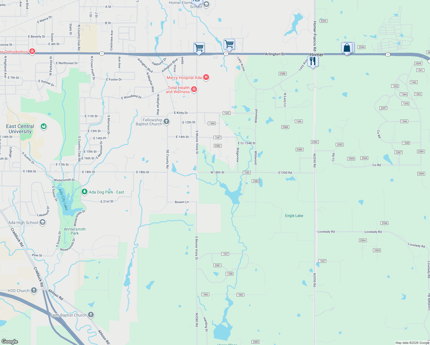 18th Street, Ada OK - Walk Score