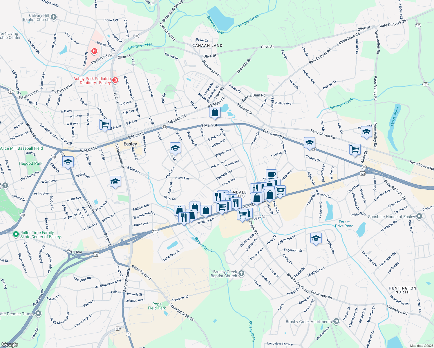 503 Southway Street, Easley SC - Walk Score