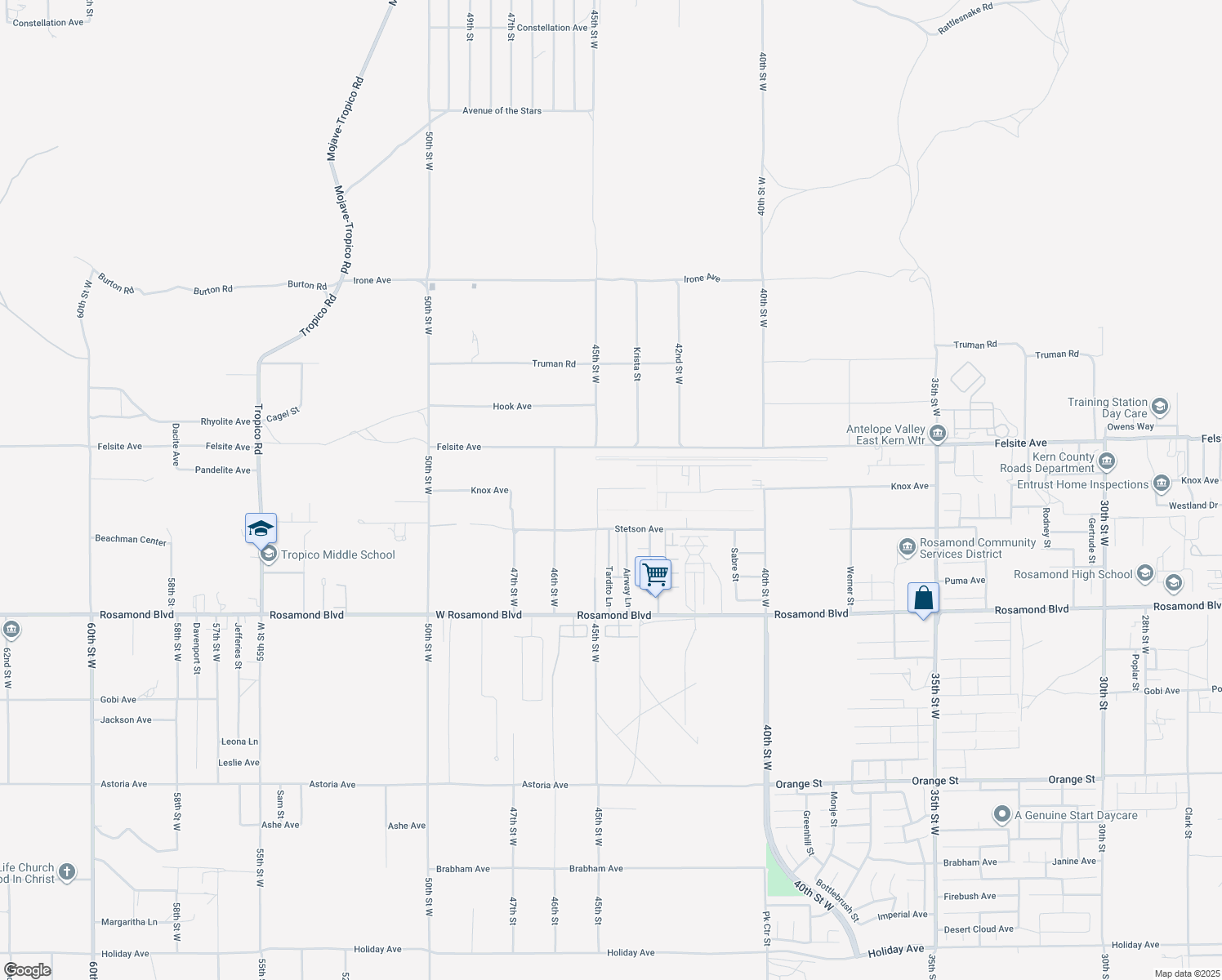 4460 45th Street, Rosamond CA - Walk Score