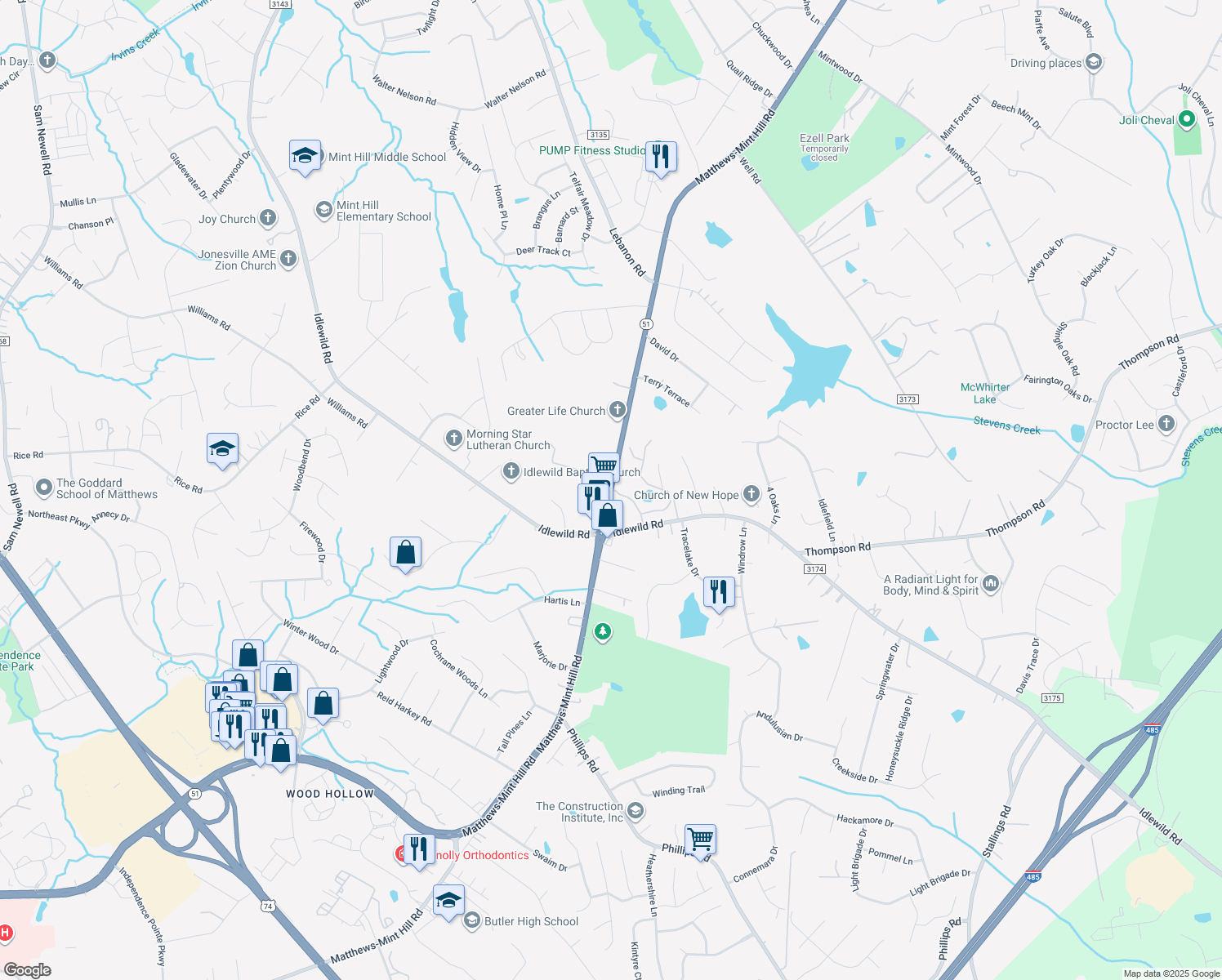 Matthews-Mint Hill Road, Mint Hill NC - Walk Score