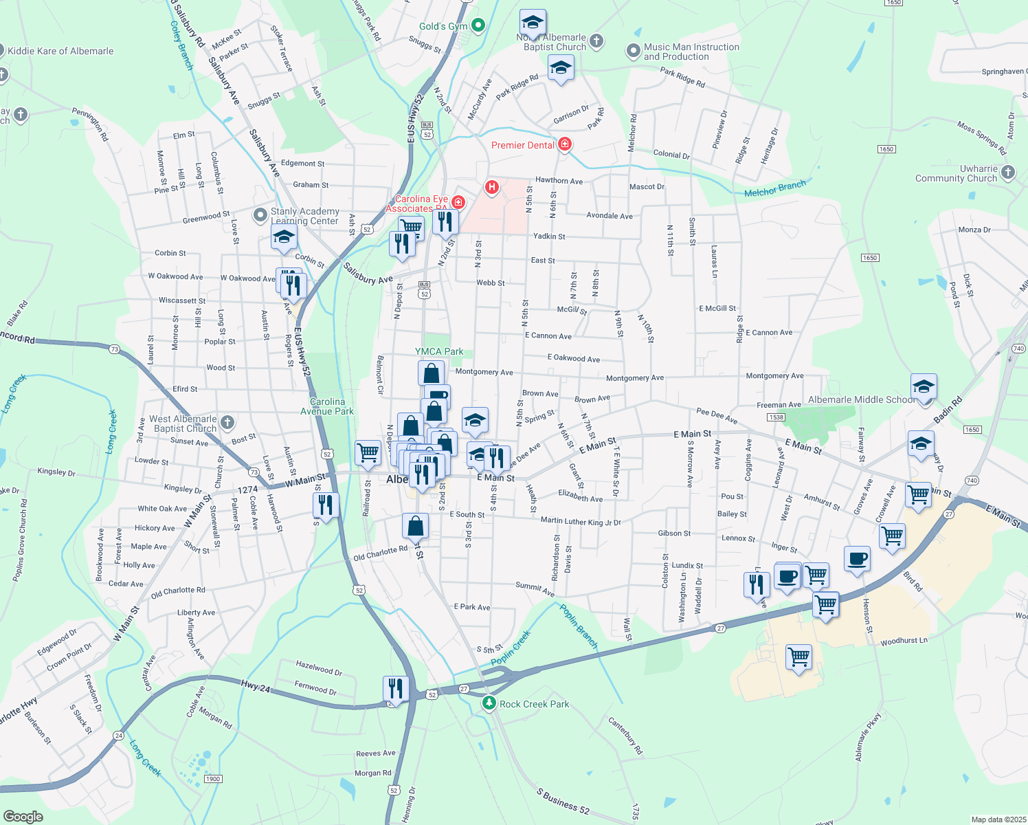 241 North 5th Street, Albemarle NC - Walk Score