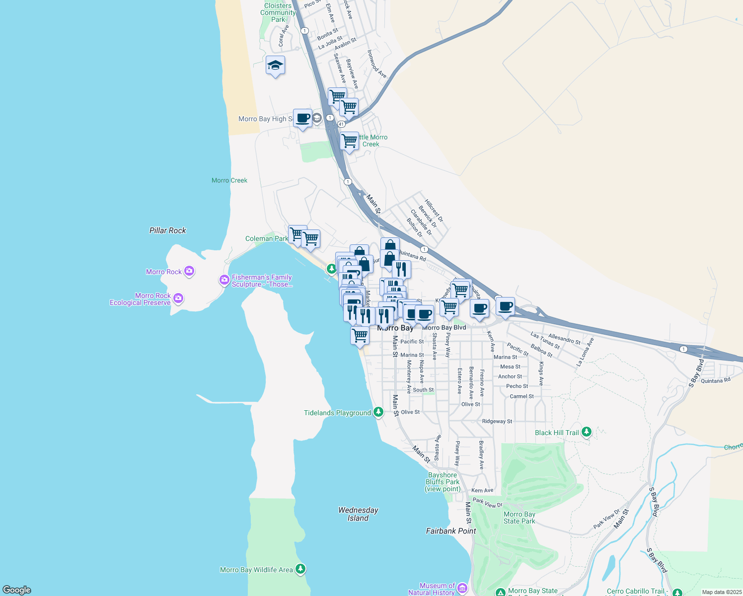 221 Dunes Street, Morro Bay CA - Walk Score