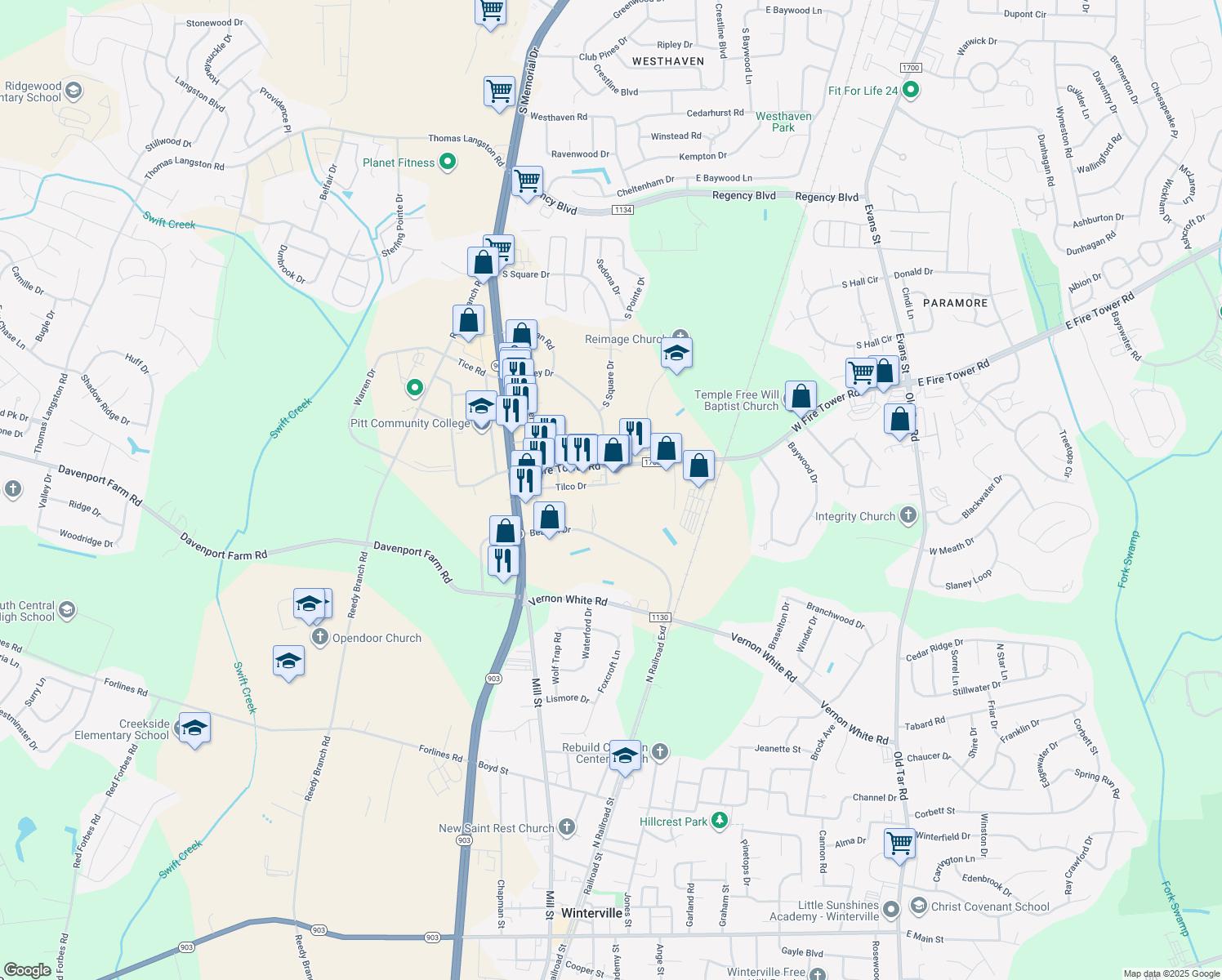 685 West Fire Tower Road, Winterville NC - Walk Score