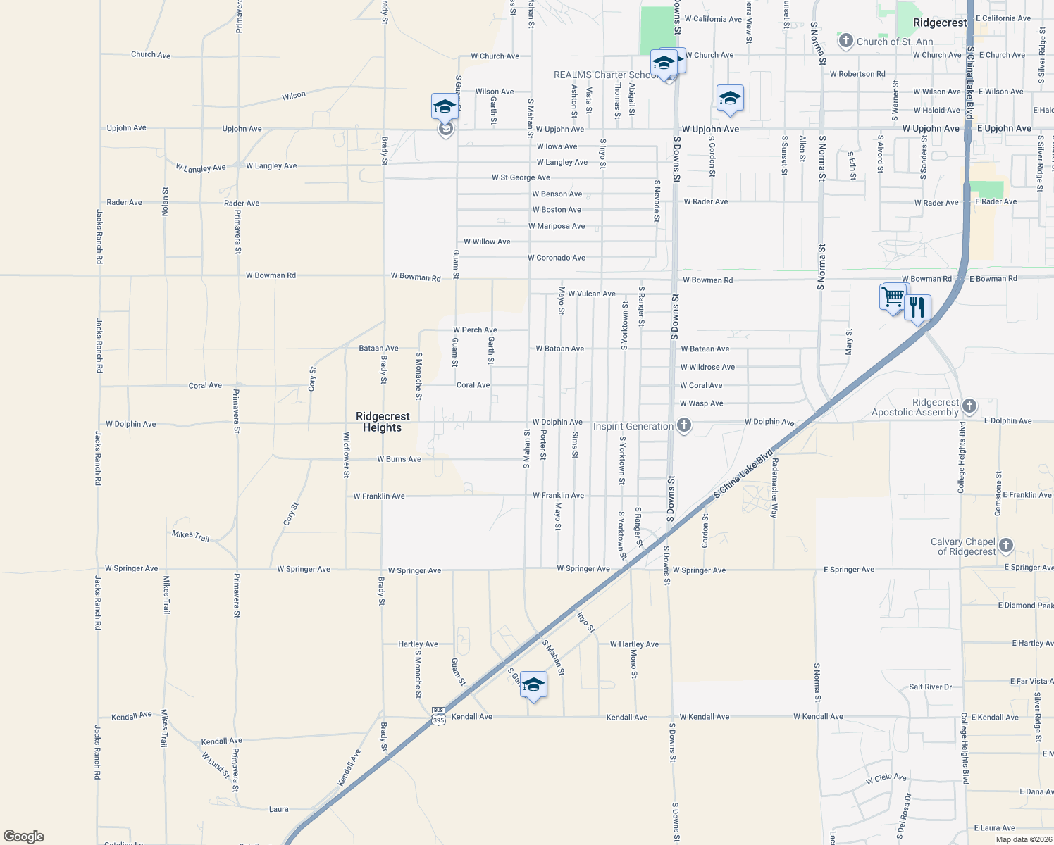1300 South Mahan Street, Ridgecrest CA - Walk Score