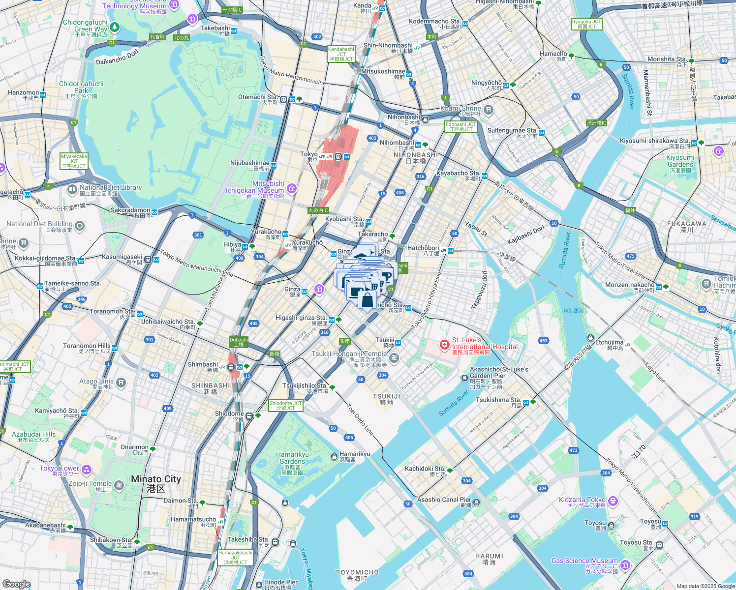 Chuo City Tokyo - Walk Score