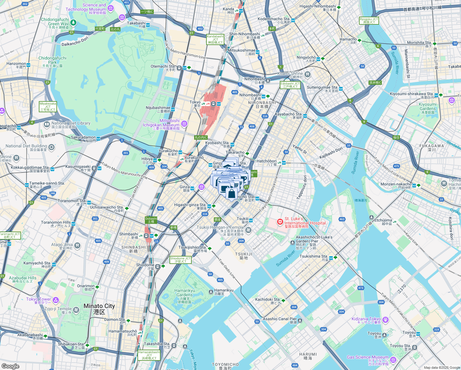 Chuo City Tokyo - Walk Score