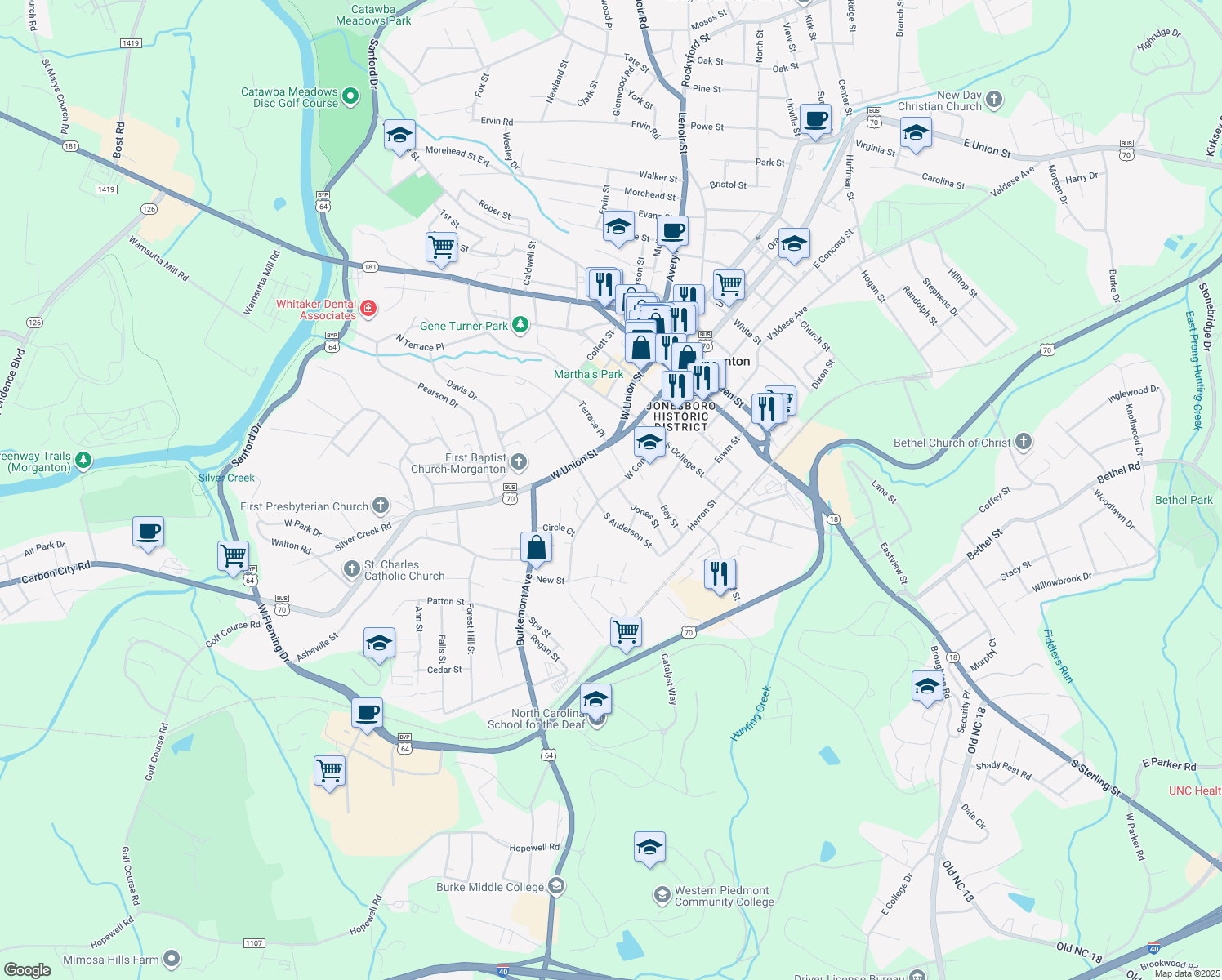 West Concord Street, Morganton NC - Walk Score