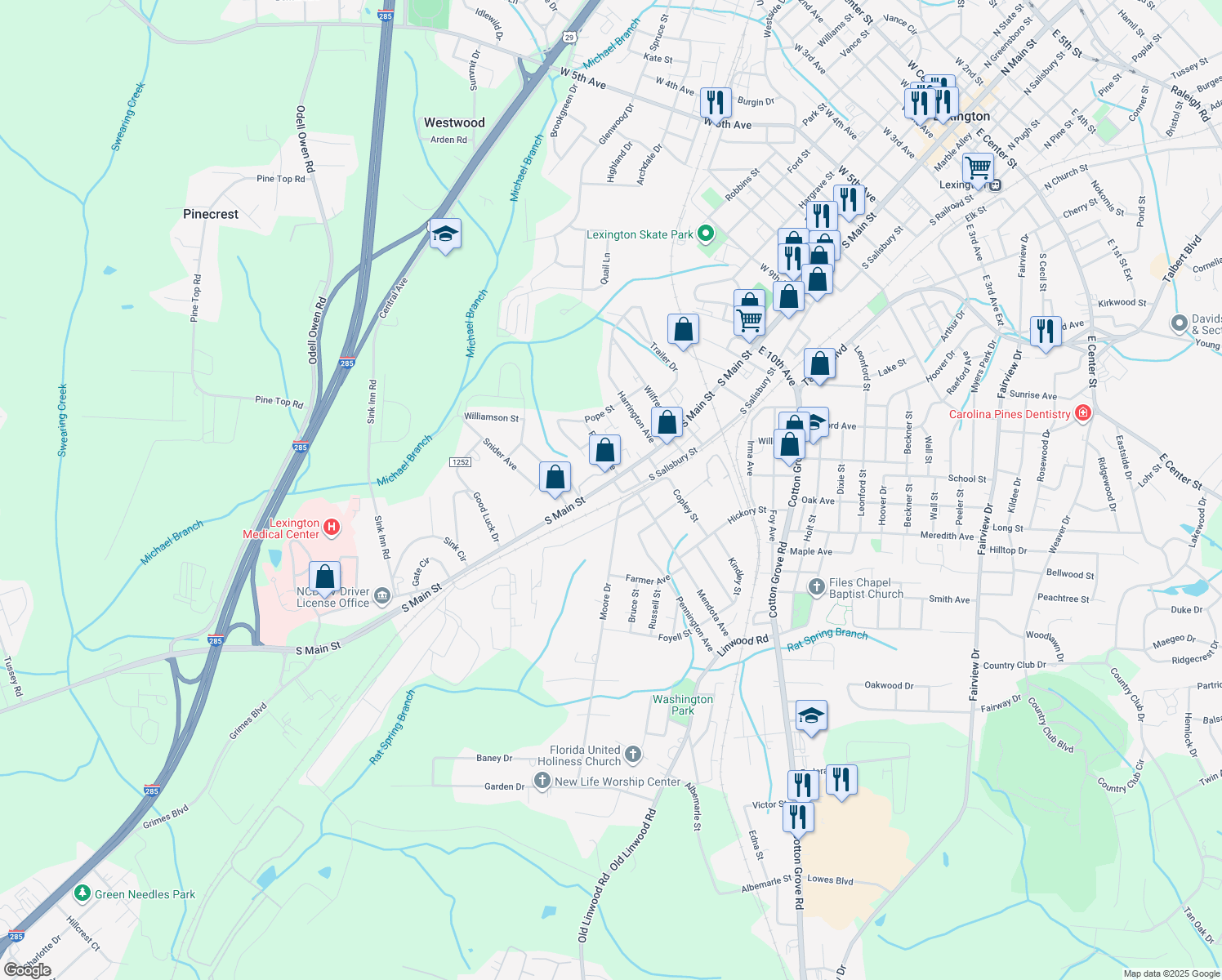 1603 South Main Street, Lexington NC - Walk Score