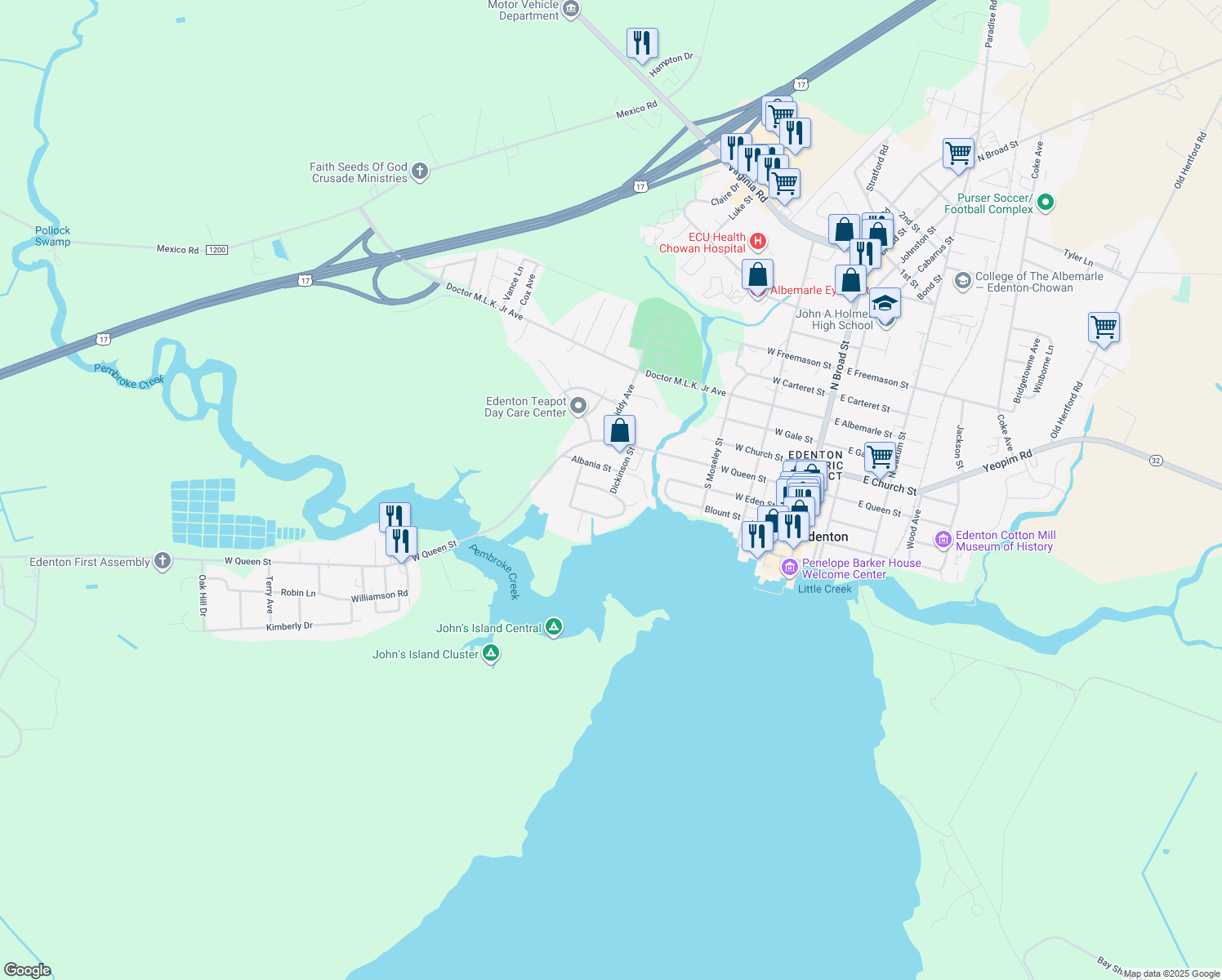 Where Is Edenton Nc On Nc Map - Map