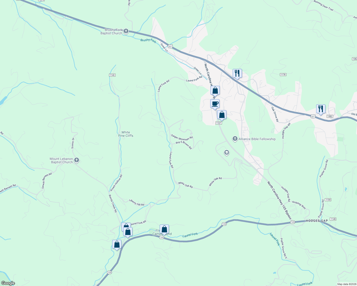 168 Roy E Brown Road, Vilas NC - Walk Score