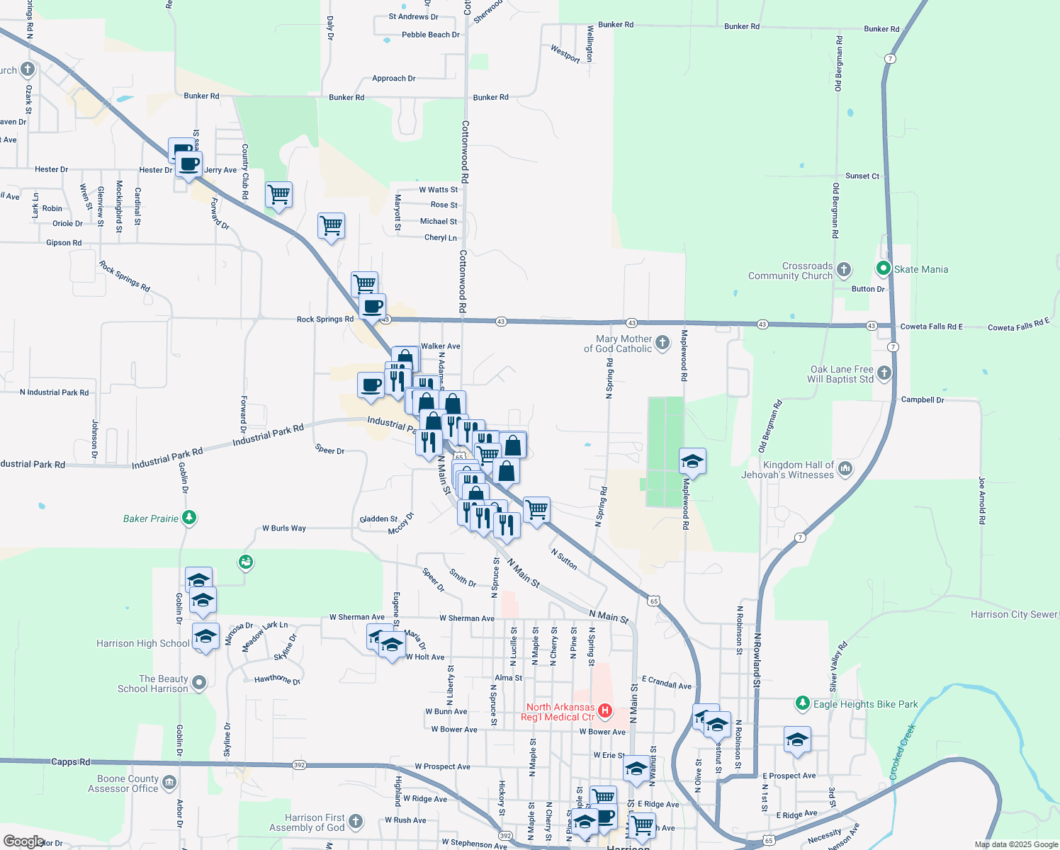 1401 Dawson Drive, Harrison AR - Walk Score