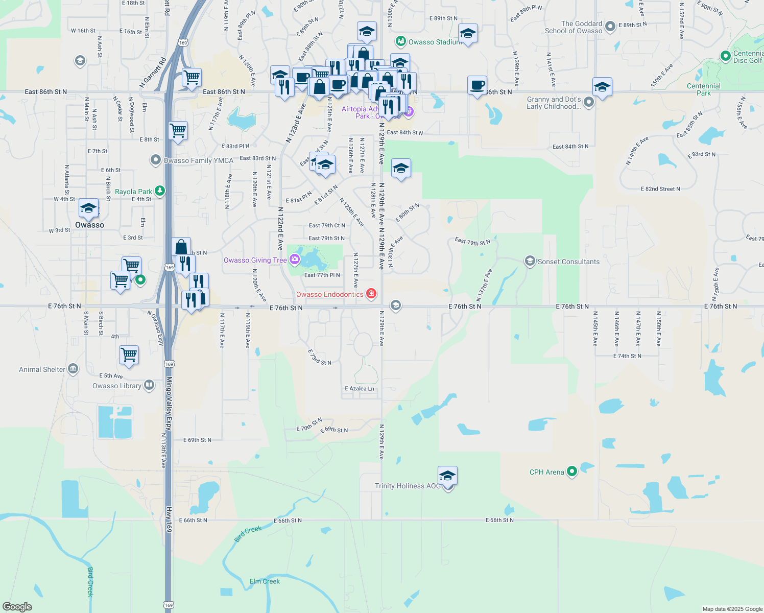 E 76th St N & N 129th E Ave, Owasso OK - Walk Score