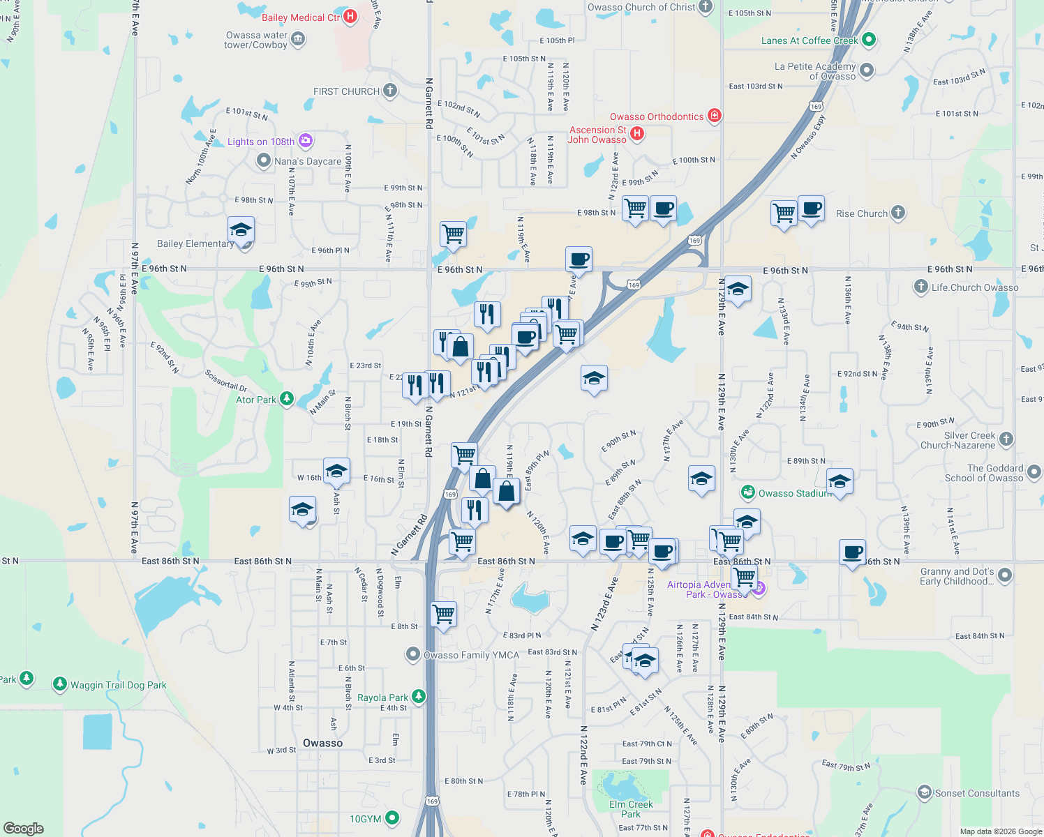 11907 East 90th Street North, Owasso OK - Walk Score
