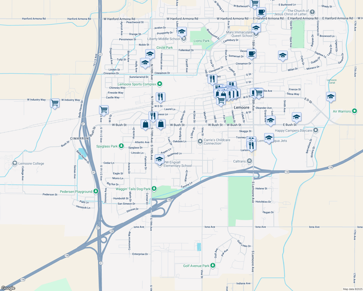122 South Byron Drive, Lemoore CA - Walk Score