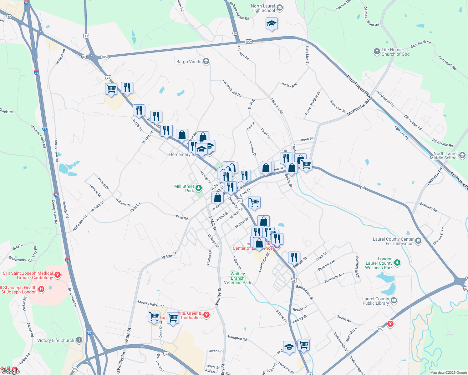 London KY - Walk Score