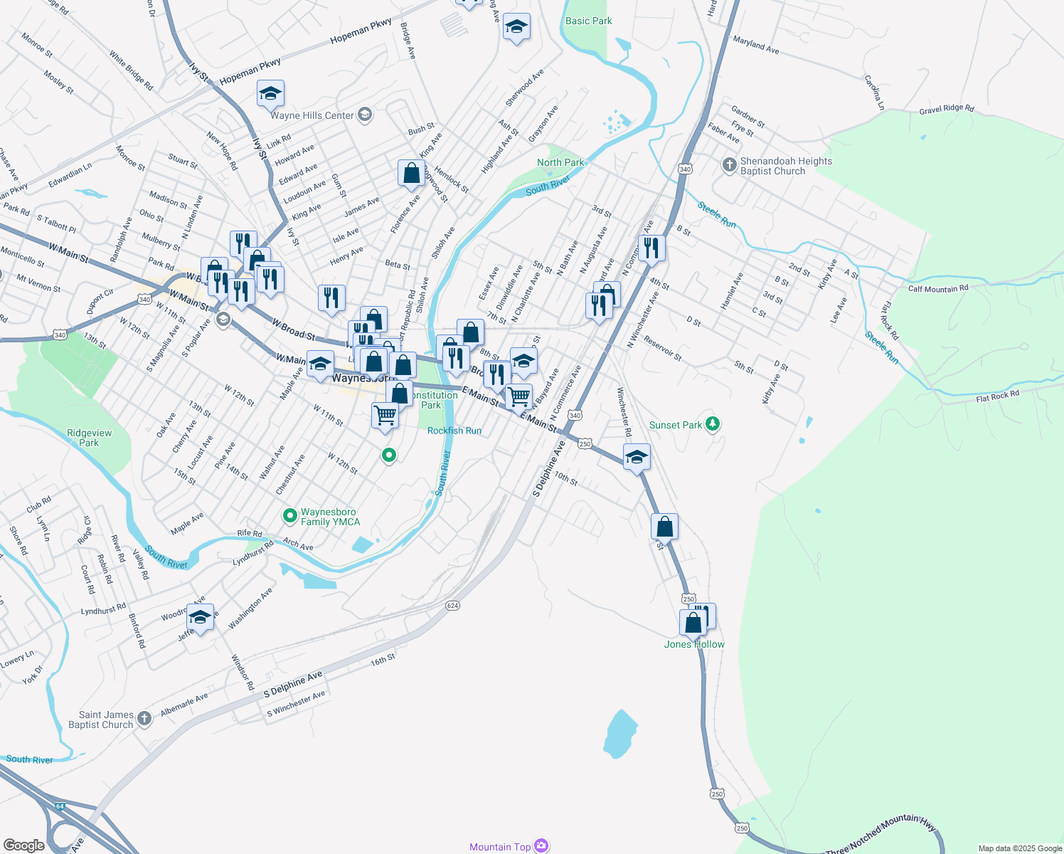 600 East Main Street, Waynesboro VA - Walk Score