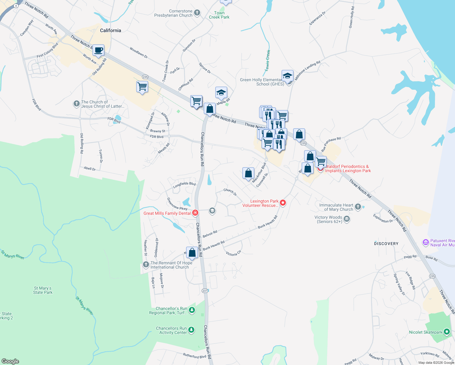 22418 Greenview Court, Great Mills MD - Walk Score