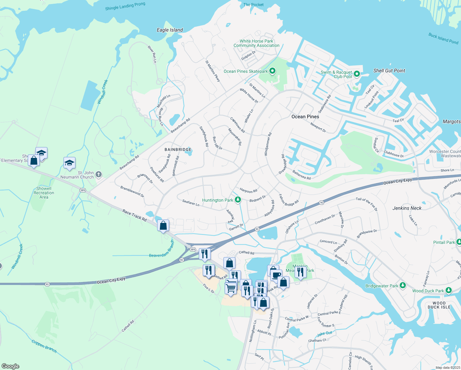 9 Harpoon Road, Ocean Pines MD - Walk Score