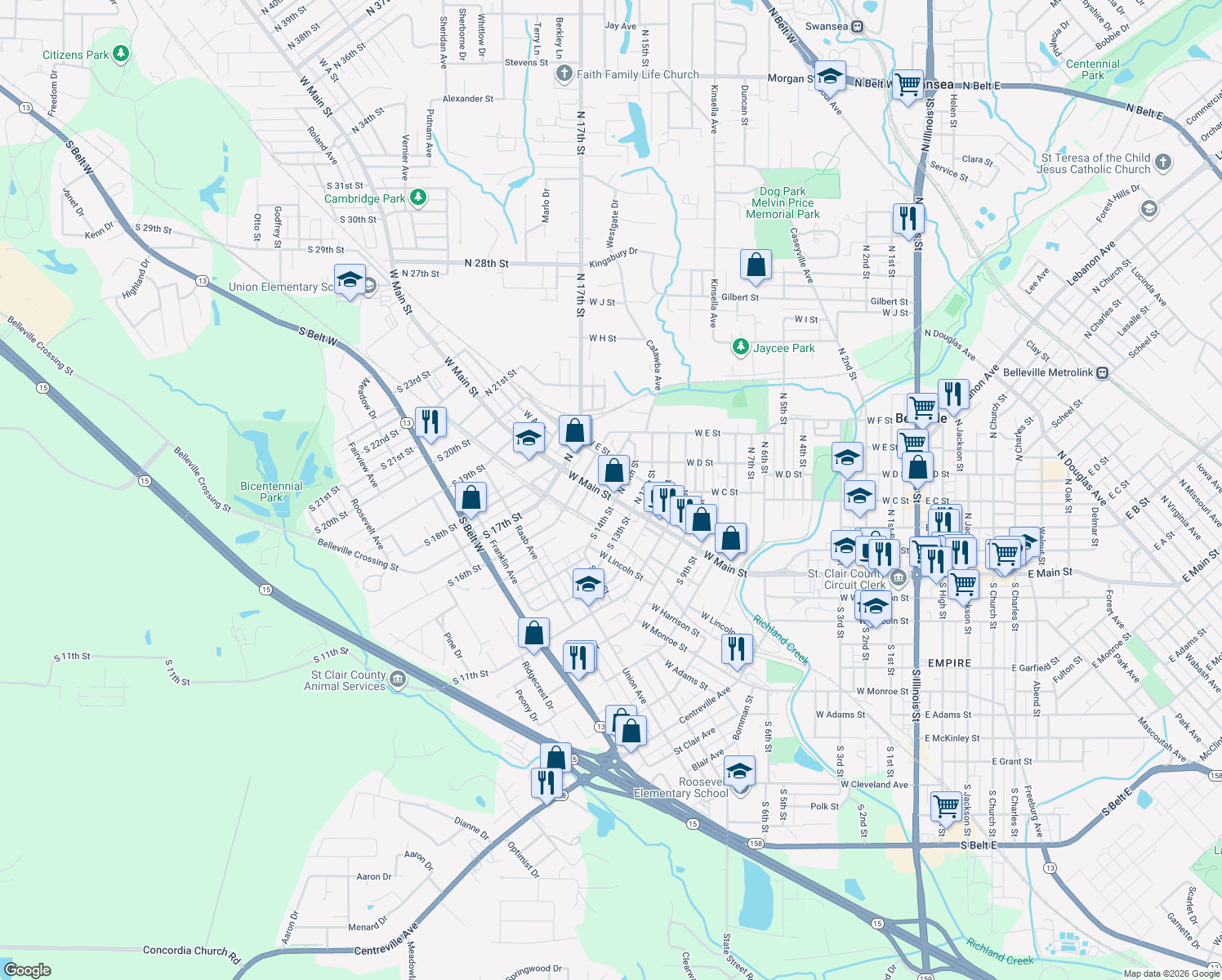 1411 West Main Street, Belleville IL - Walk Score