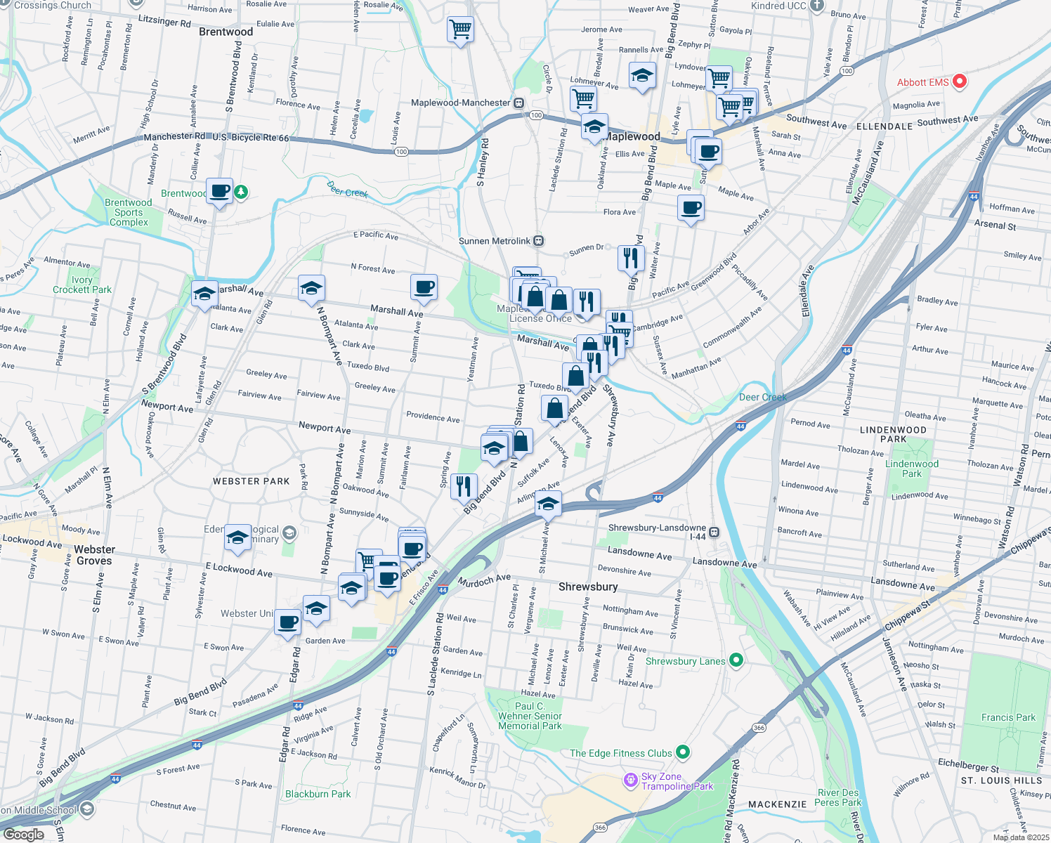 570 North Laclede Station Road, Webster Groves MO - Walk Score