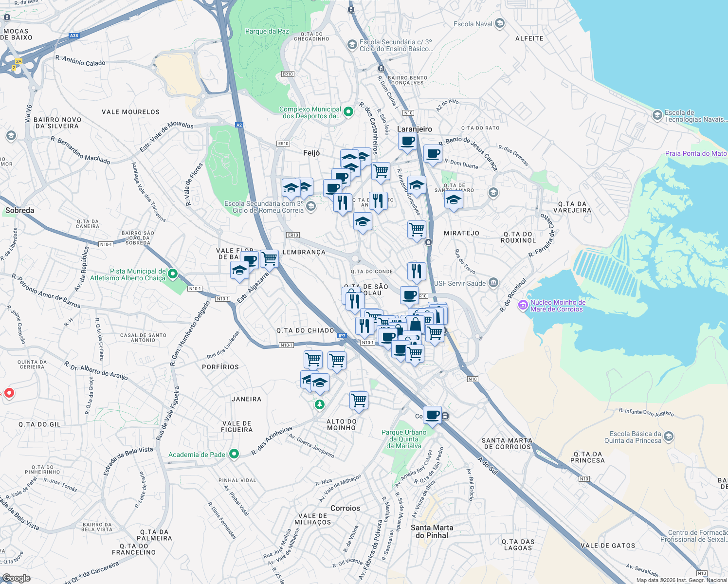 3 Rua Cidade de Luanda, Corroios Setubal District - Walk Score