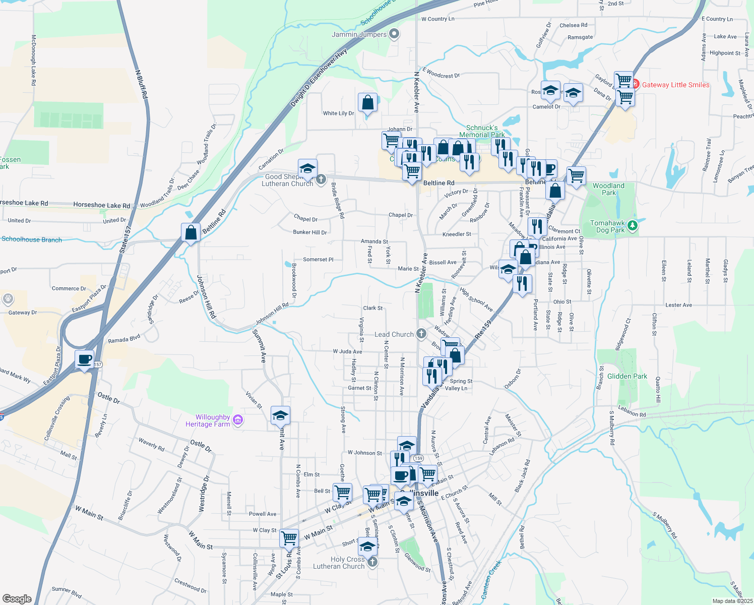 1205 Woodbridge Street, Collinsville IL - Walk Score