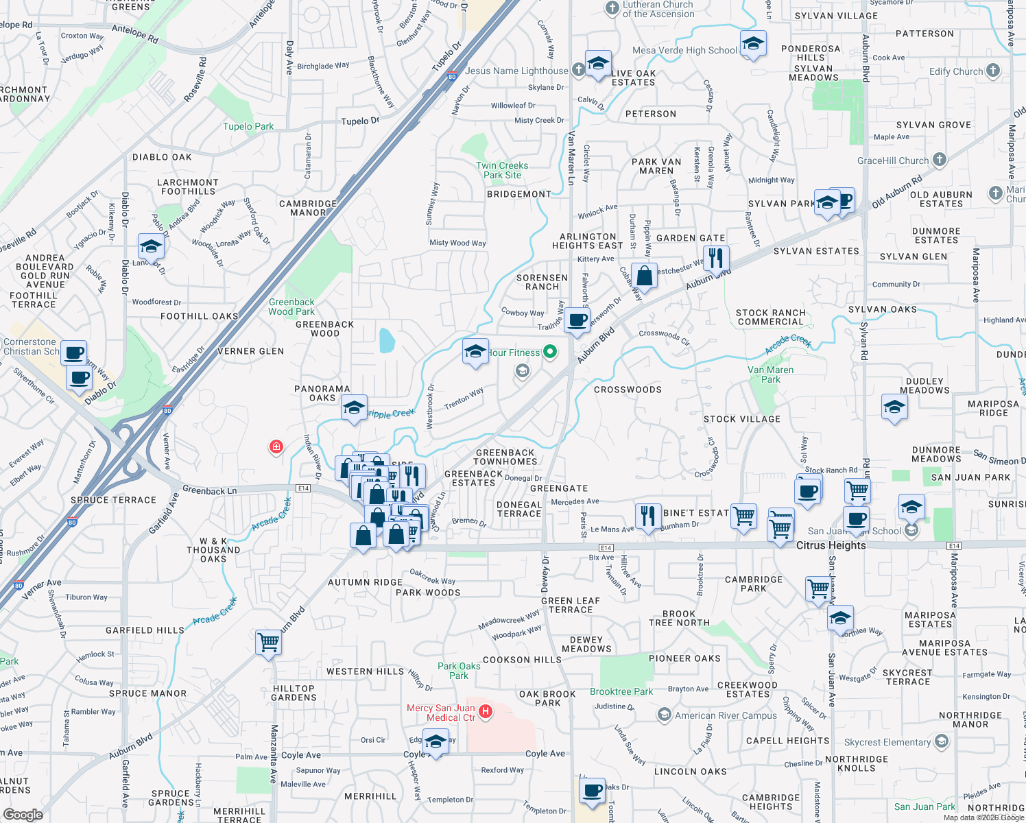 6513 Auburn Boulevard, Citrus Heights CA - Walk Score