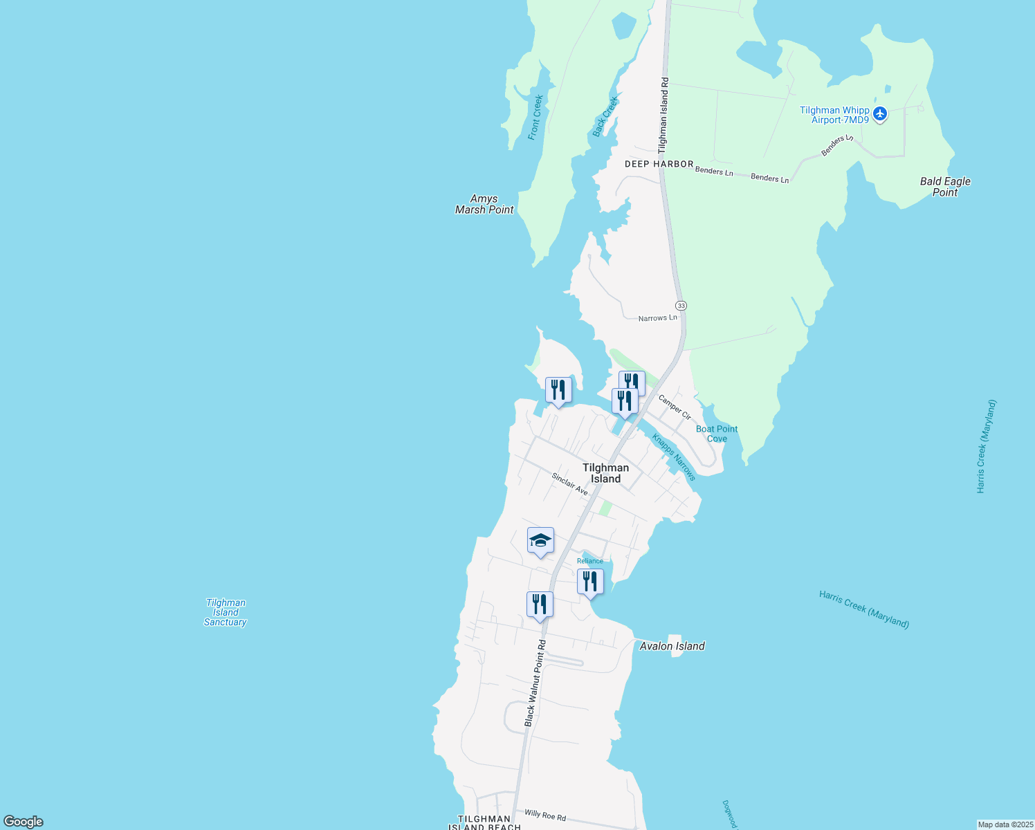 21330 Bay Front Drive, Tilghman Island MD - Walk Score