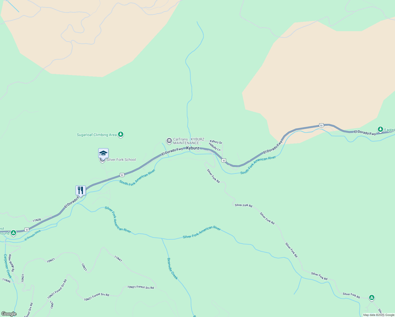 11758 Redwing Drive, Kyburz CA - Walk Score