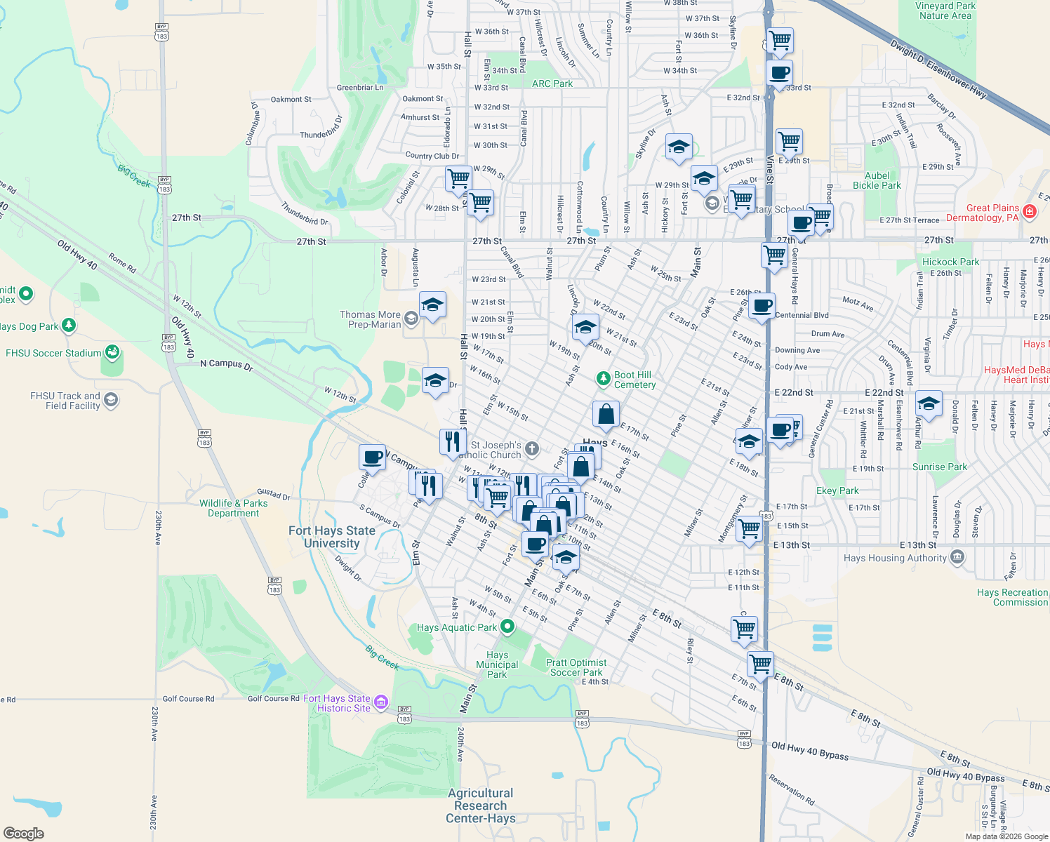 312 West 15th Street, Hays KS - Walk Score