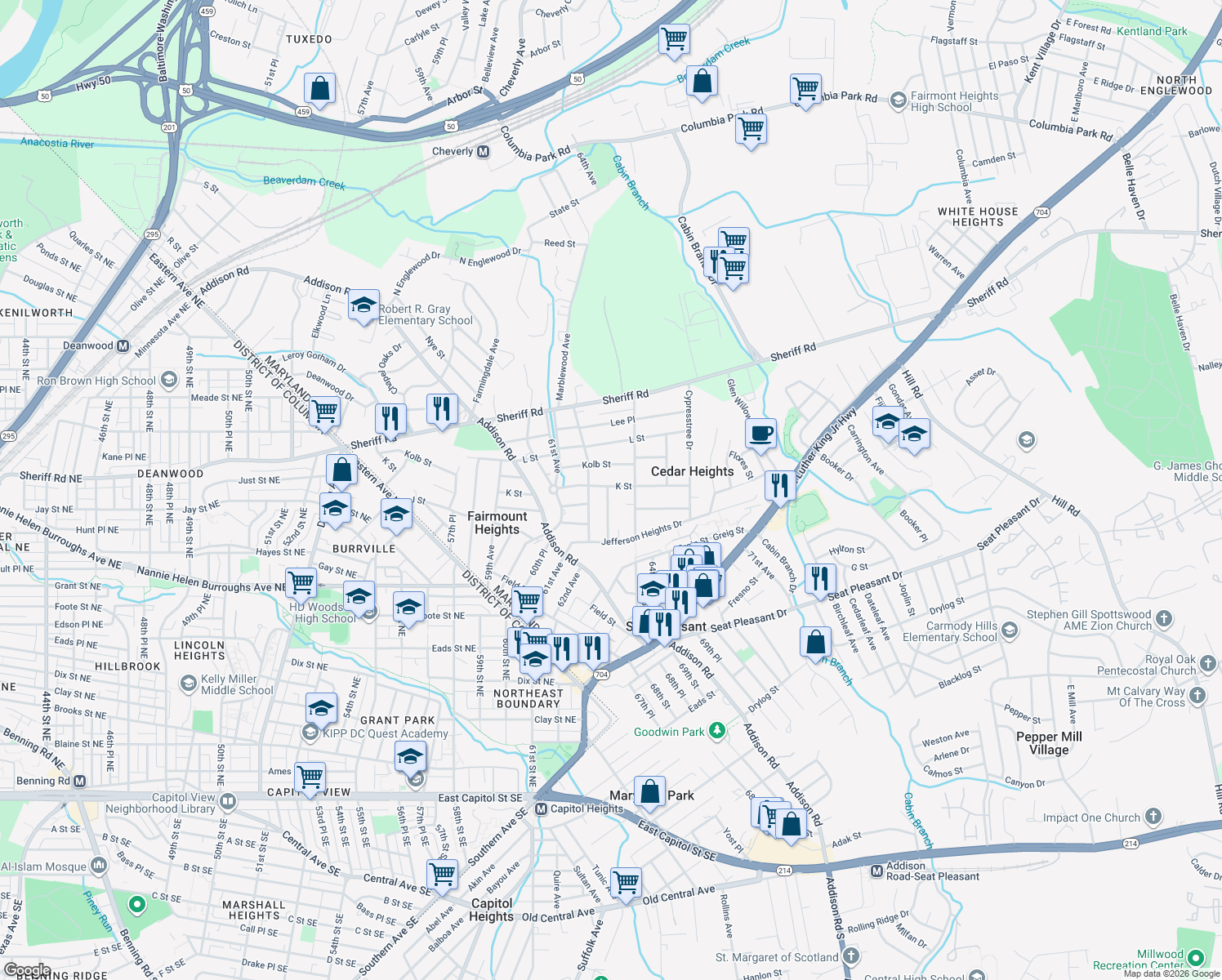 6301 K Street, Capitol Heights MD - Walk Score