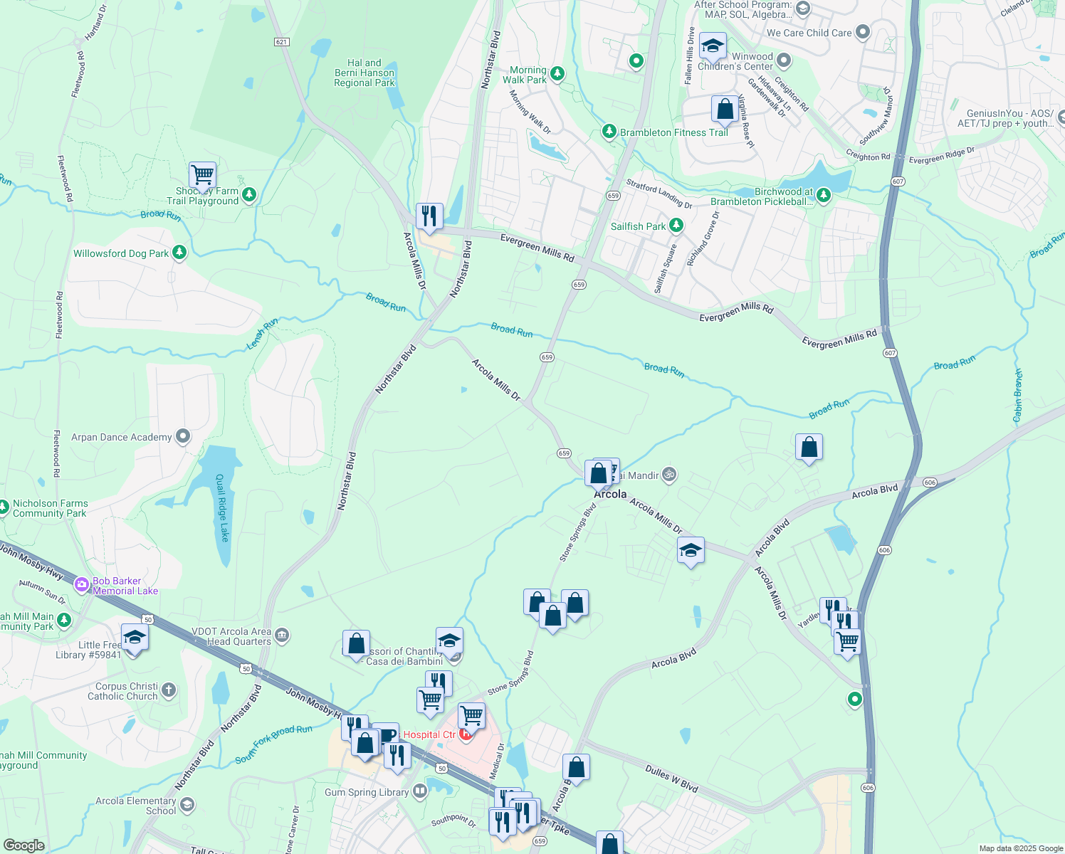 24505 Evergreen Mills Road, Arcola VA - Walk Score