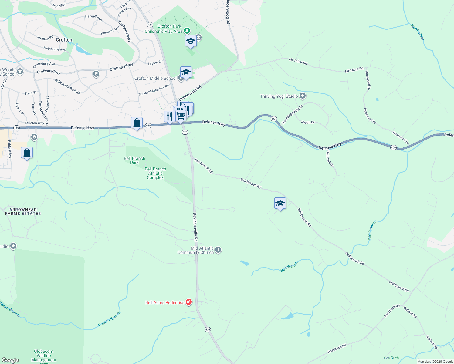 2463 Bell Branch Road, Gambrills MD - Walk Score