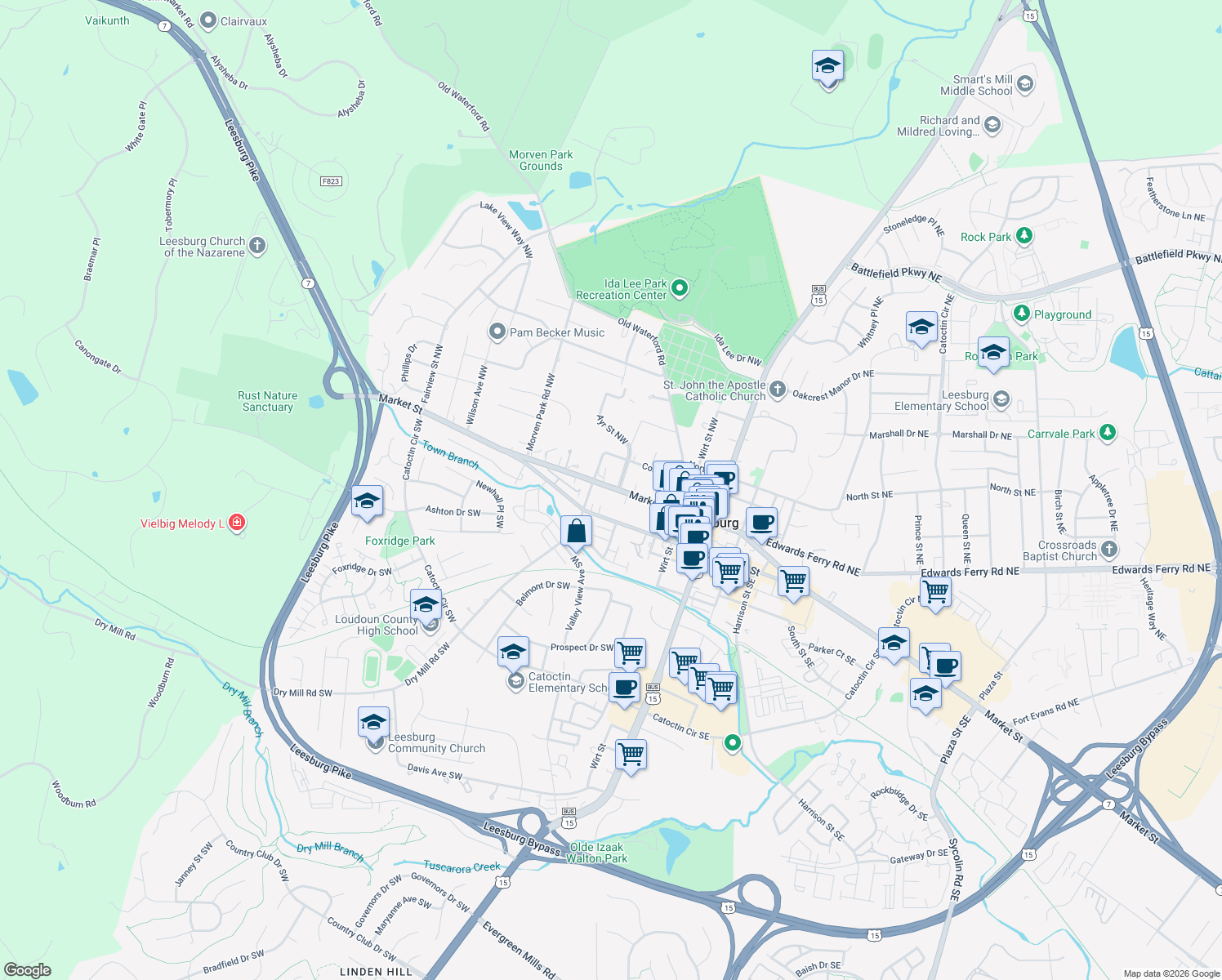 239 West Market Street, Leesburg VA - Walk Score