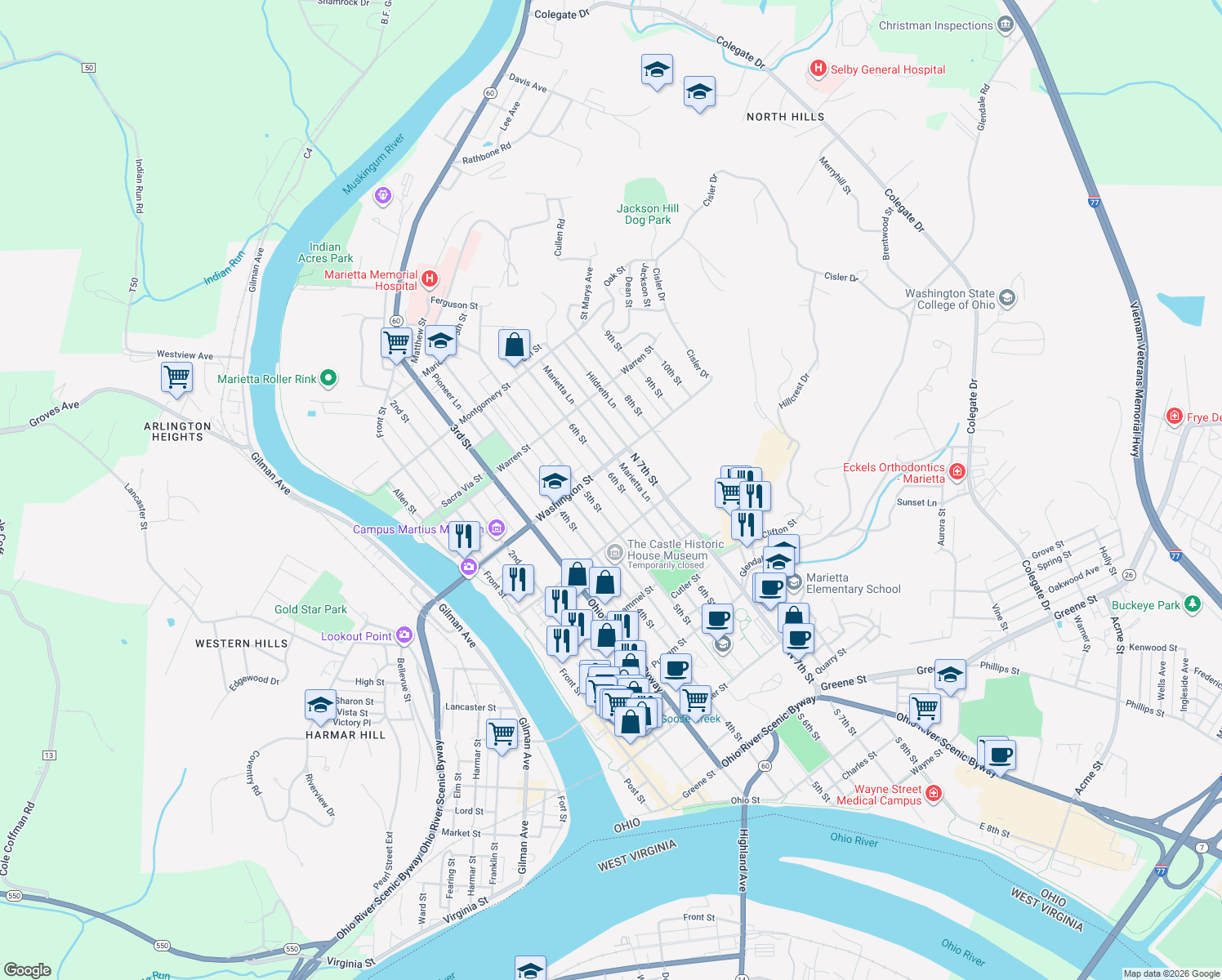 525 6th Street, Marietta OH - Walk Score