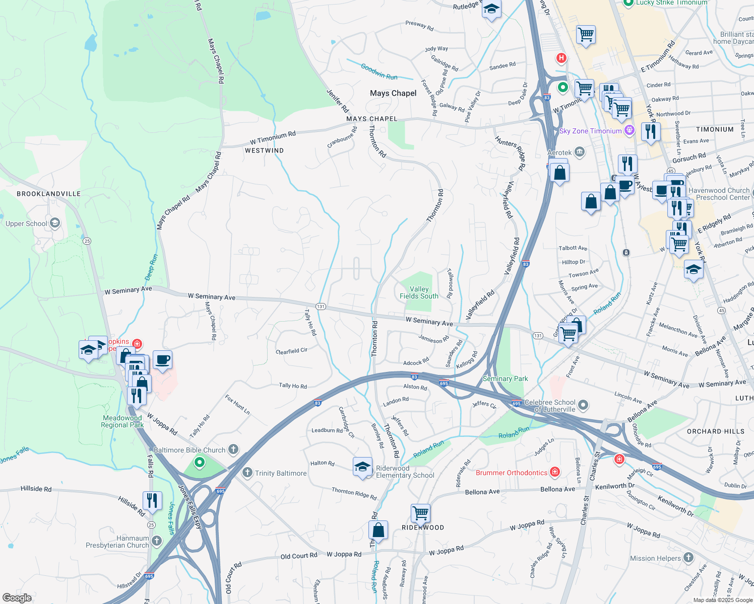 8507 Thornton Road, Lutherville-Timonium MD - Walk Score