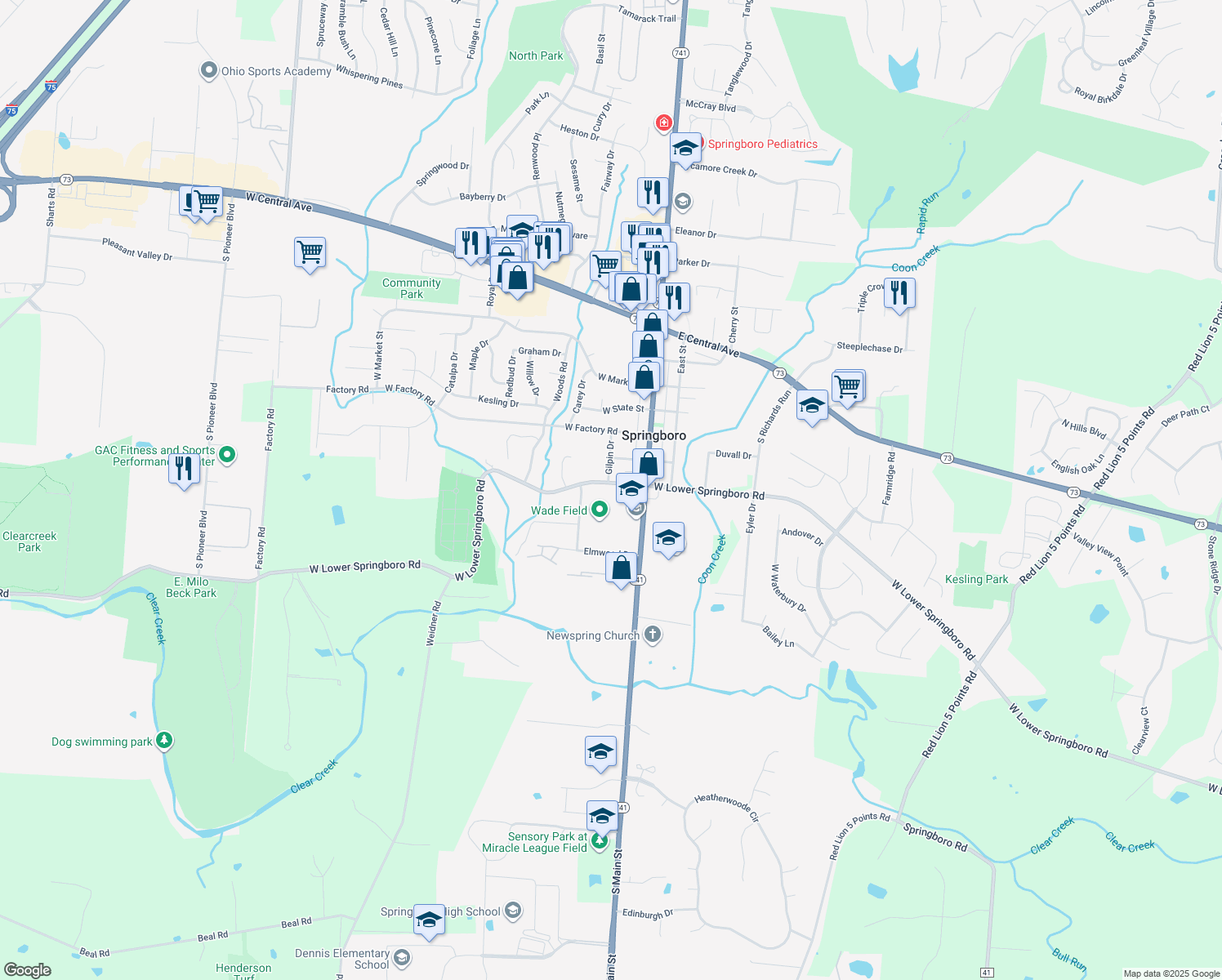 55 West Mill Street, Springboro OH - Walk Score