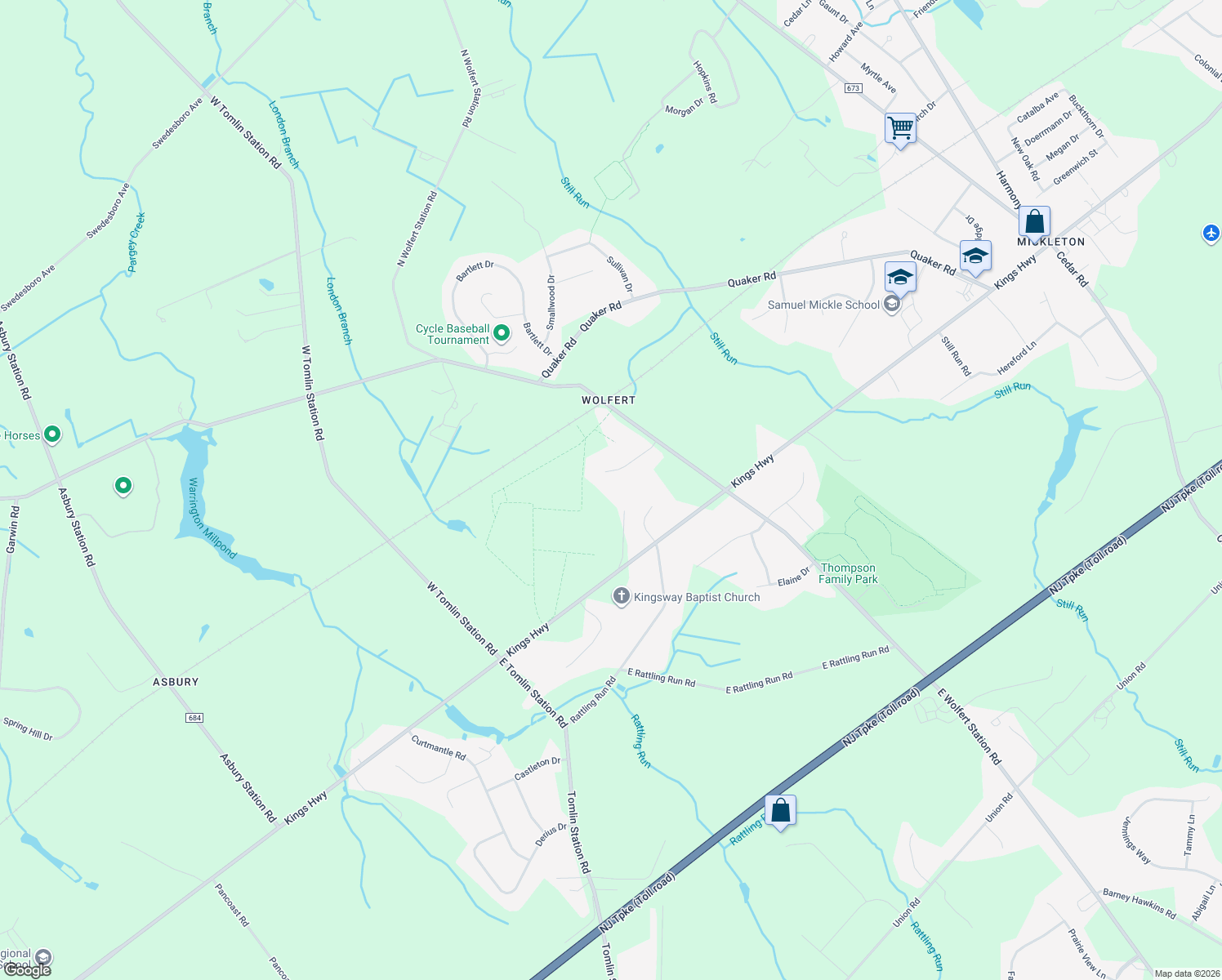 714 Nicole Road, Mickleton NJ - Walk Score