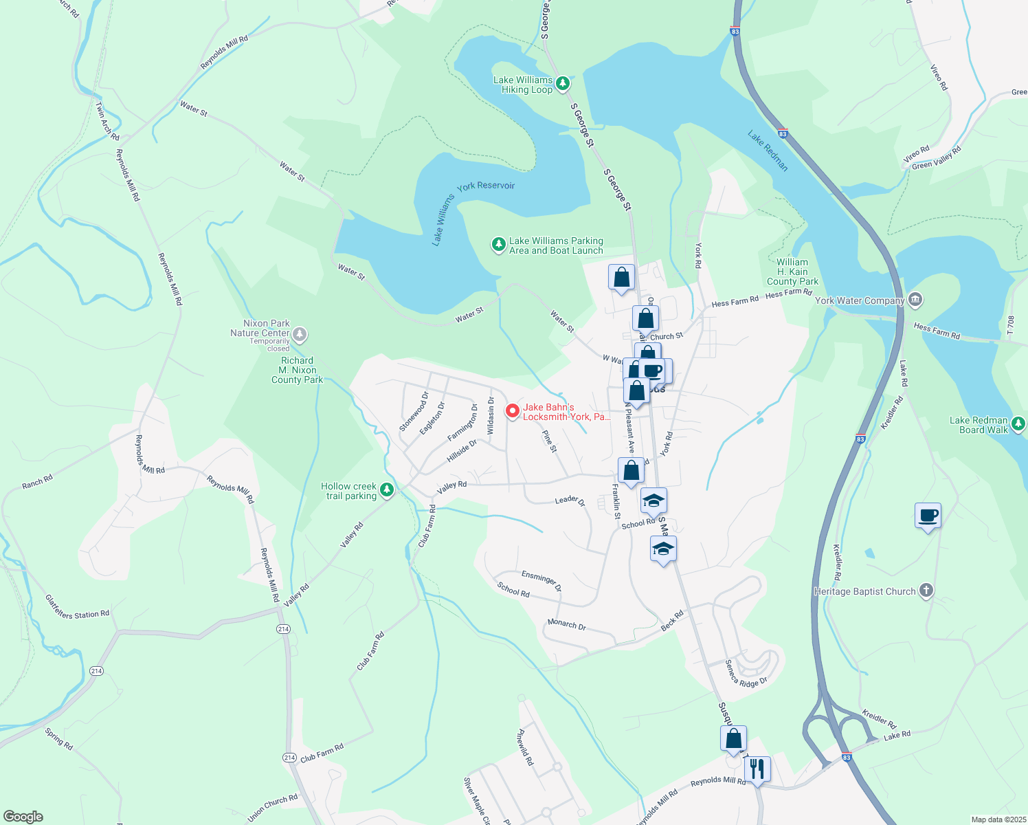 25 Woodland Dr, Jacobus PA - Walk Score