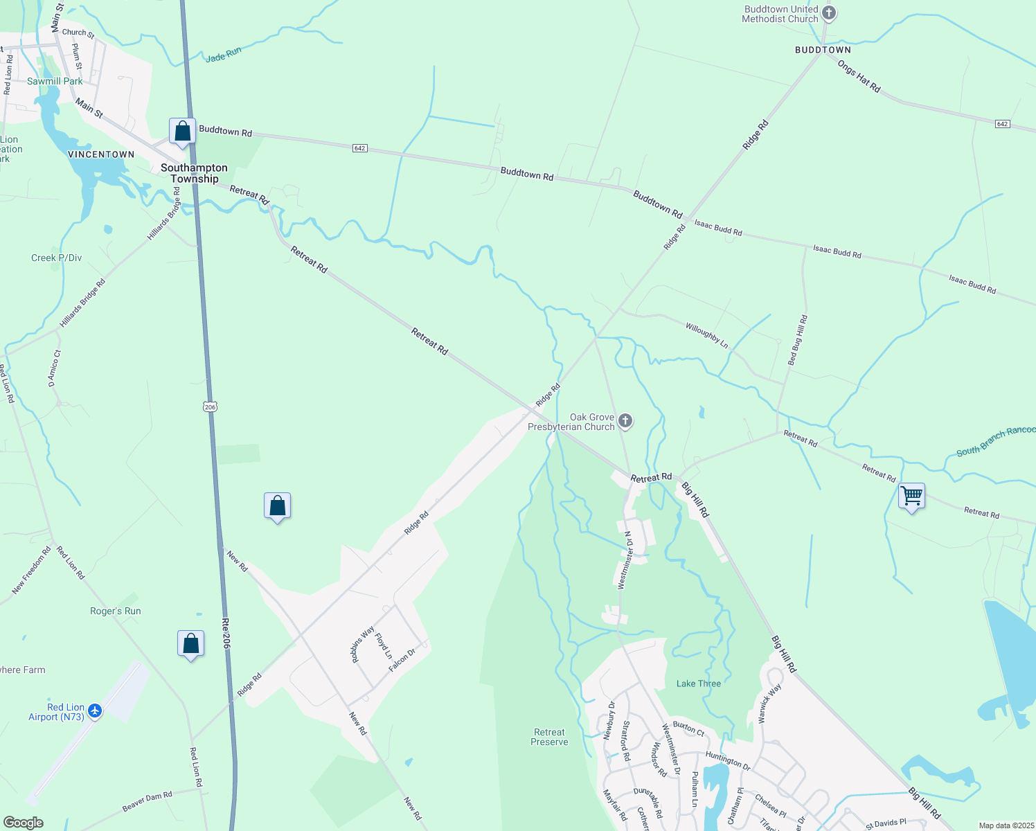 140 Retreat Road, Southampton Township NJ - Walk Score