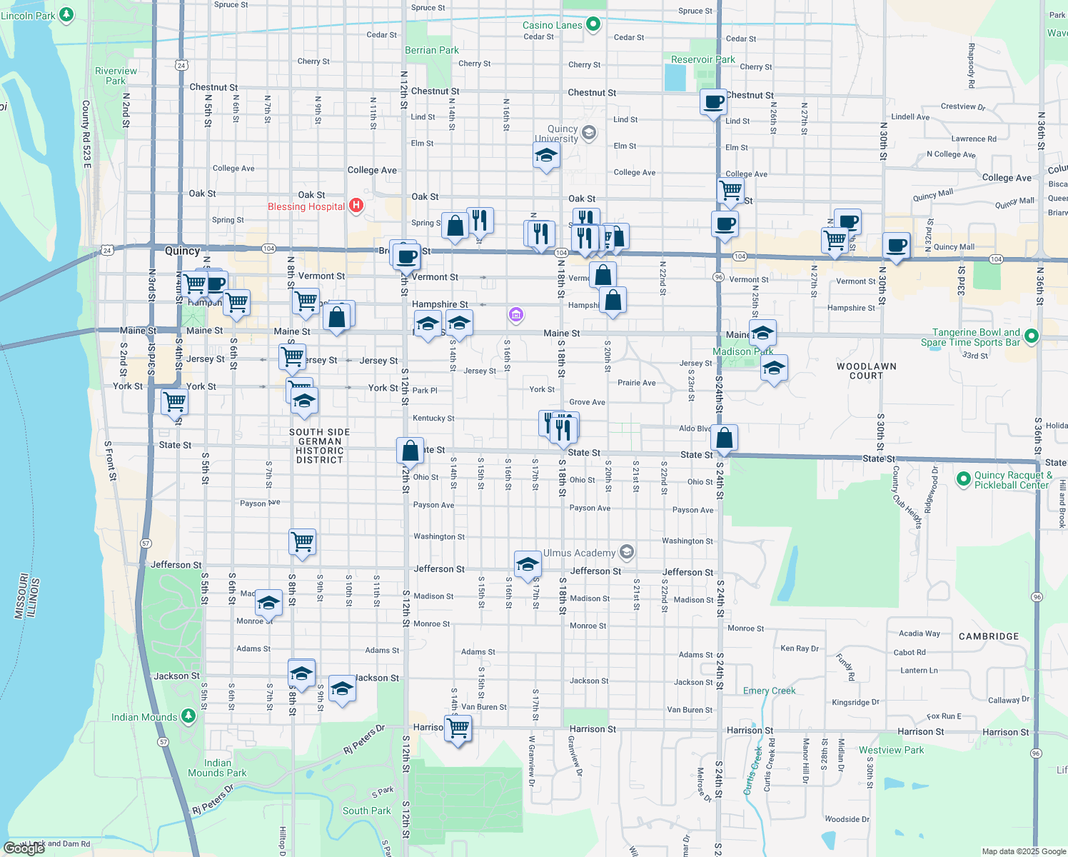 1636 Kentucky Street, Quincy IL - Walk Score