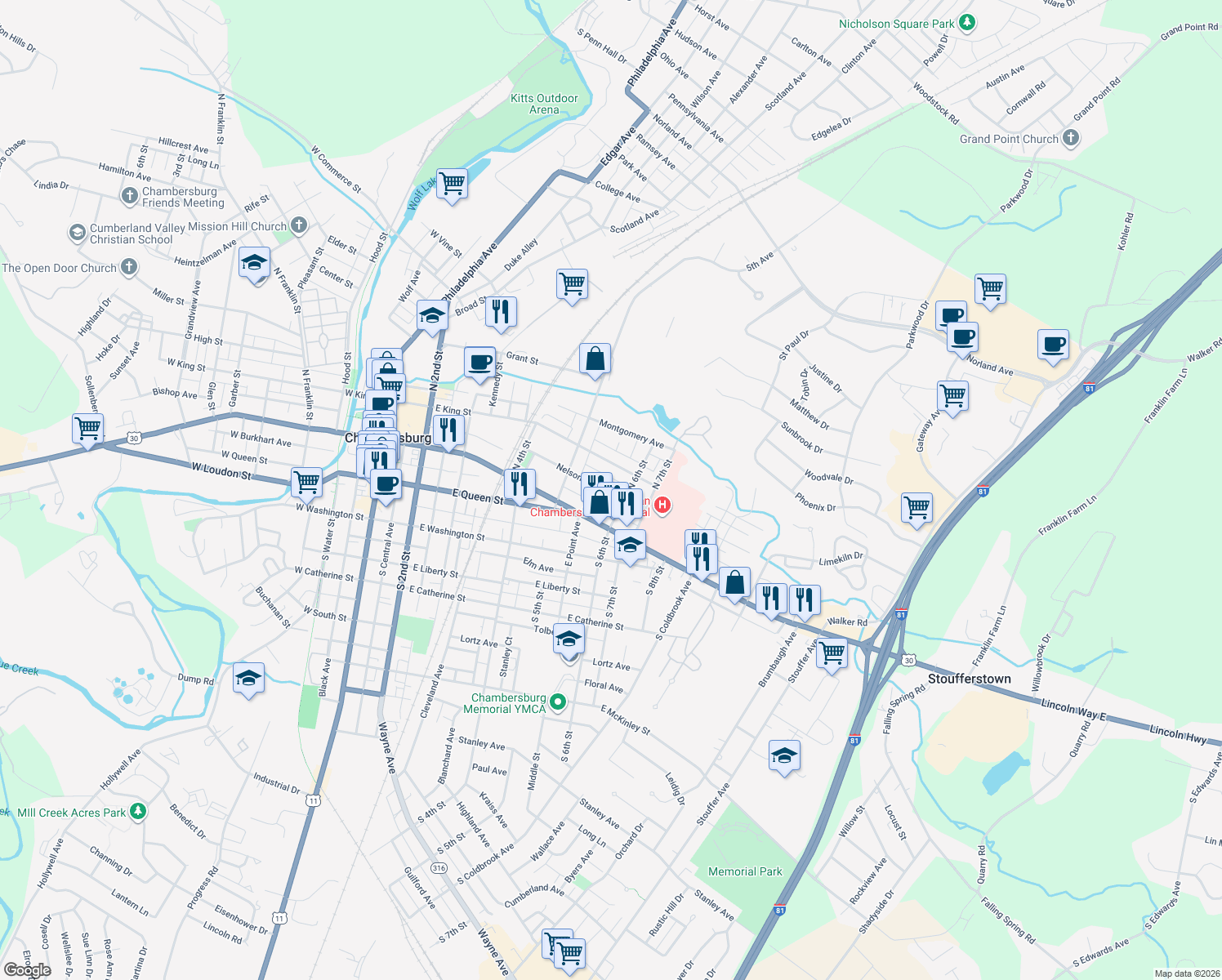 577 Nelson Street, Chambersburg PA - Walk Score